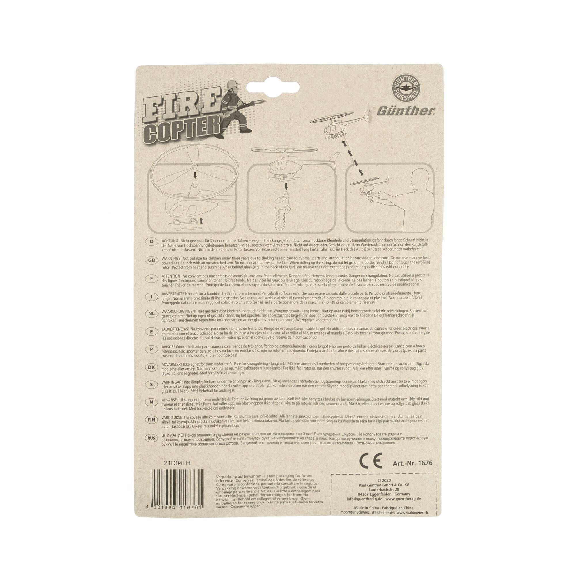 Gunther Fire Copter Toy | Hobbycraft