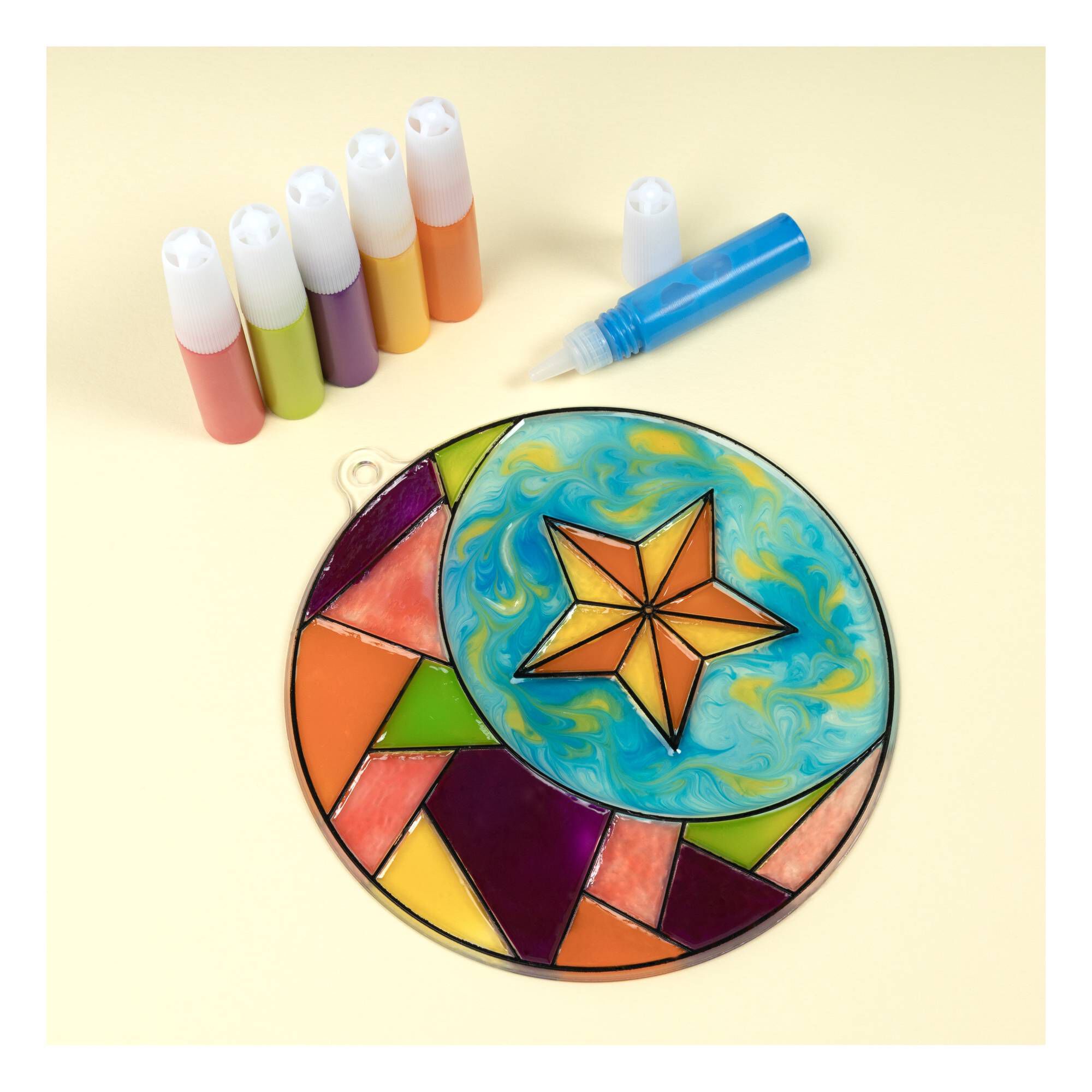 Moon and Star Plastic Suncatcher | Hobbycraft