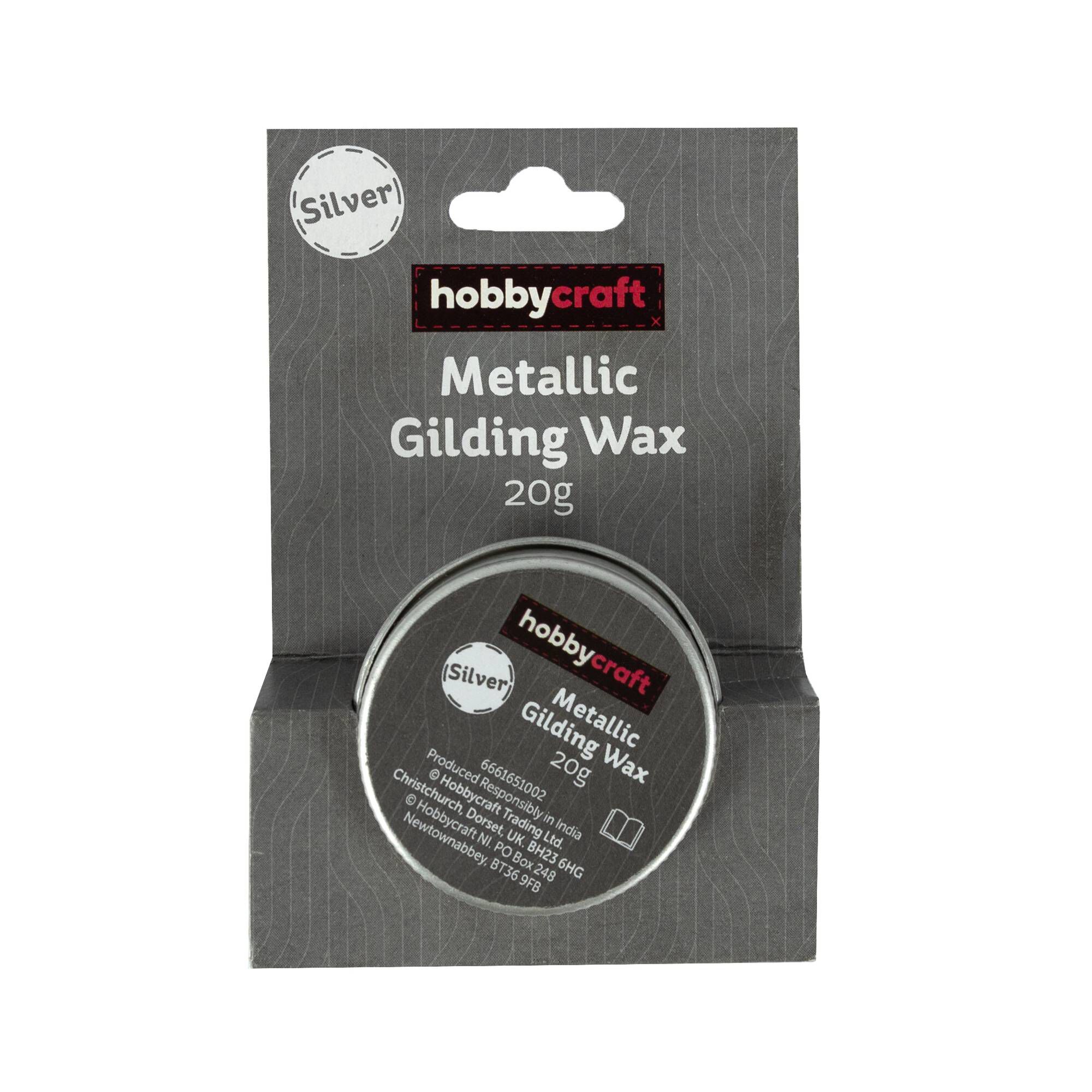 Silver Metallic Gilding Wax 20ml | Hobbycraft