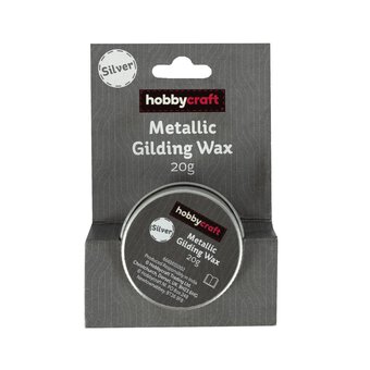 Silver Metallic Gilding Wax 20ml | Hobbycraft