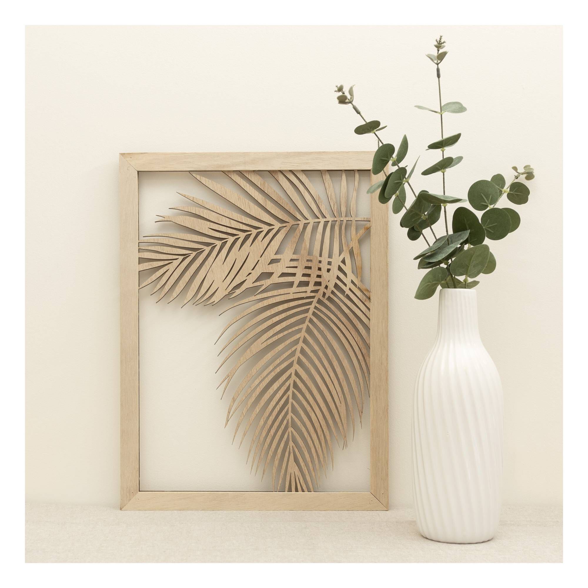 Palm Wooden Cut-Out Wall Decoration 30cm x 40cm | Hobbycraft