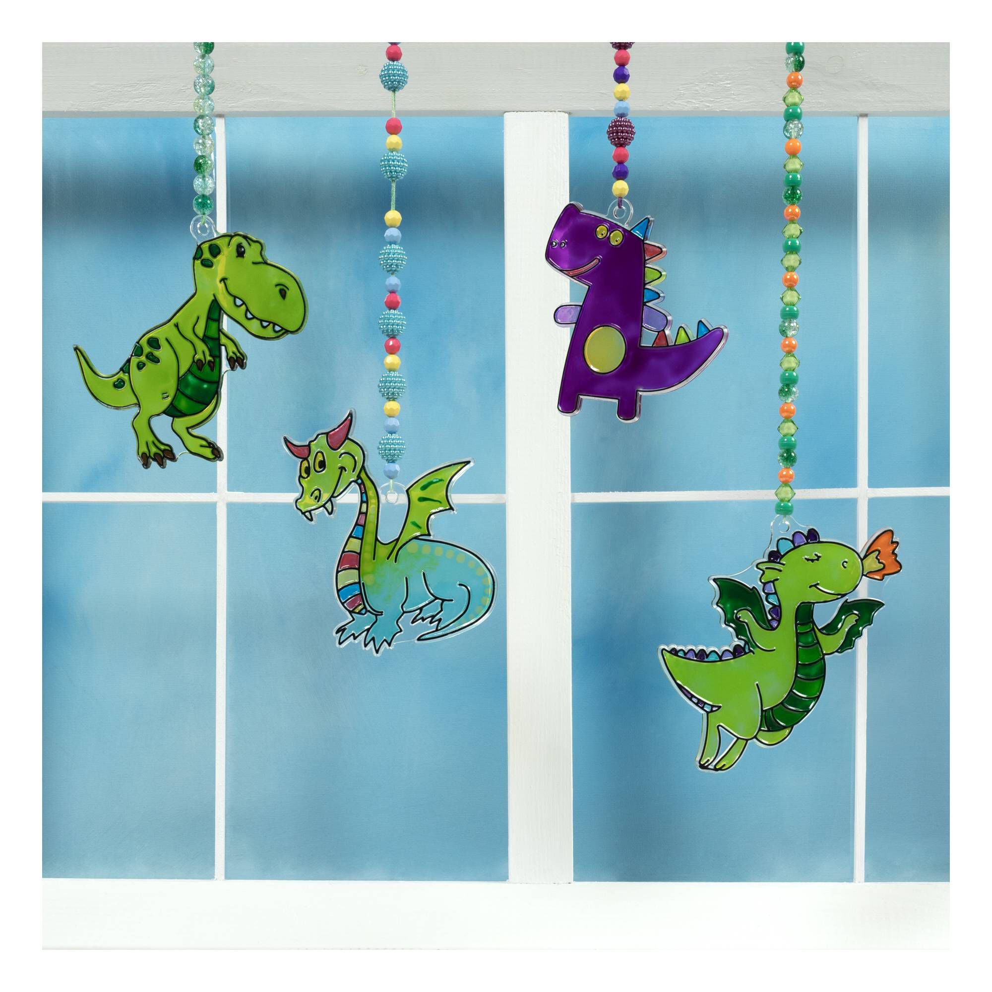 Fire Dragon Plastic Suncatcher | Hobbycraft