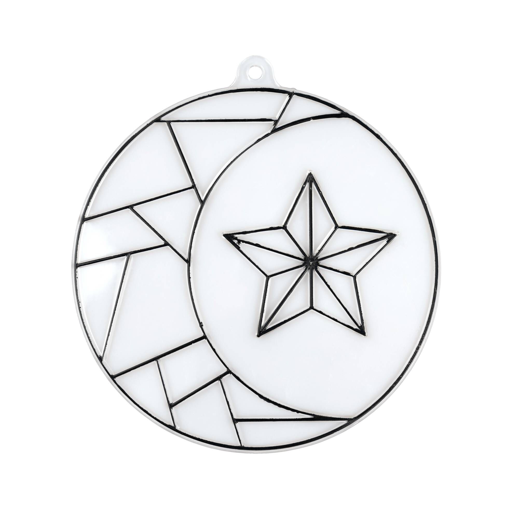 Moon and Star Plastic Suncatcher | Hobbycraft