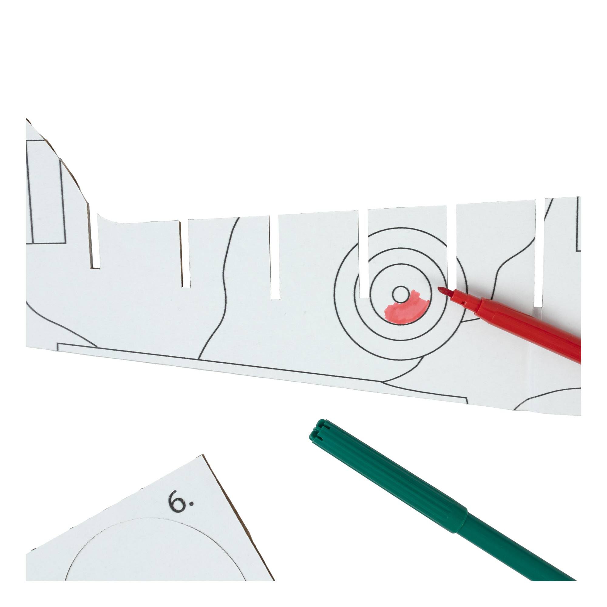 Colour-In Cardboard Spitfire 53cm | Hobbycraft