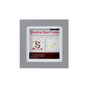 Grey Shadow Box Frame 10cm x 10cm | Hobbycraft