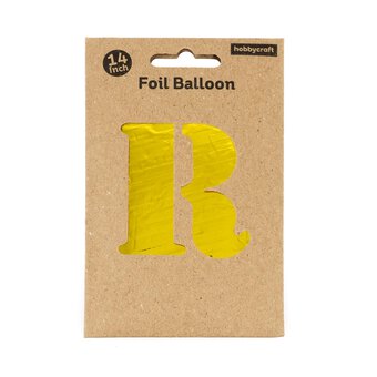 Gold Foil Letter R Balloon | Hobbycraft