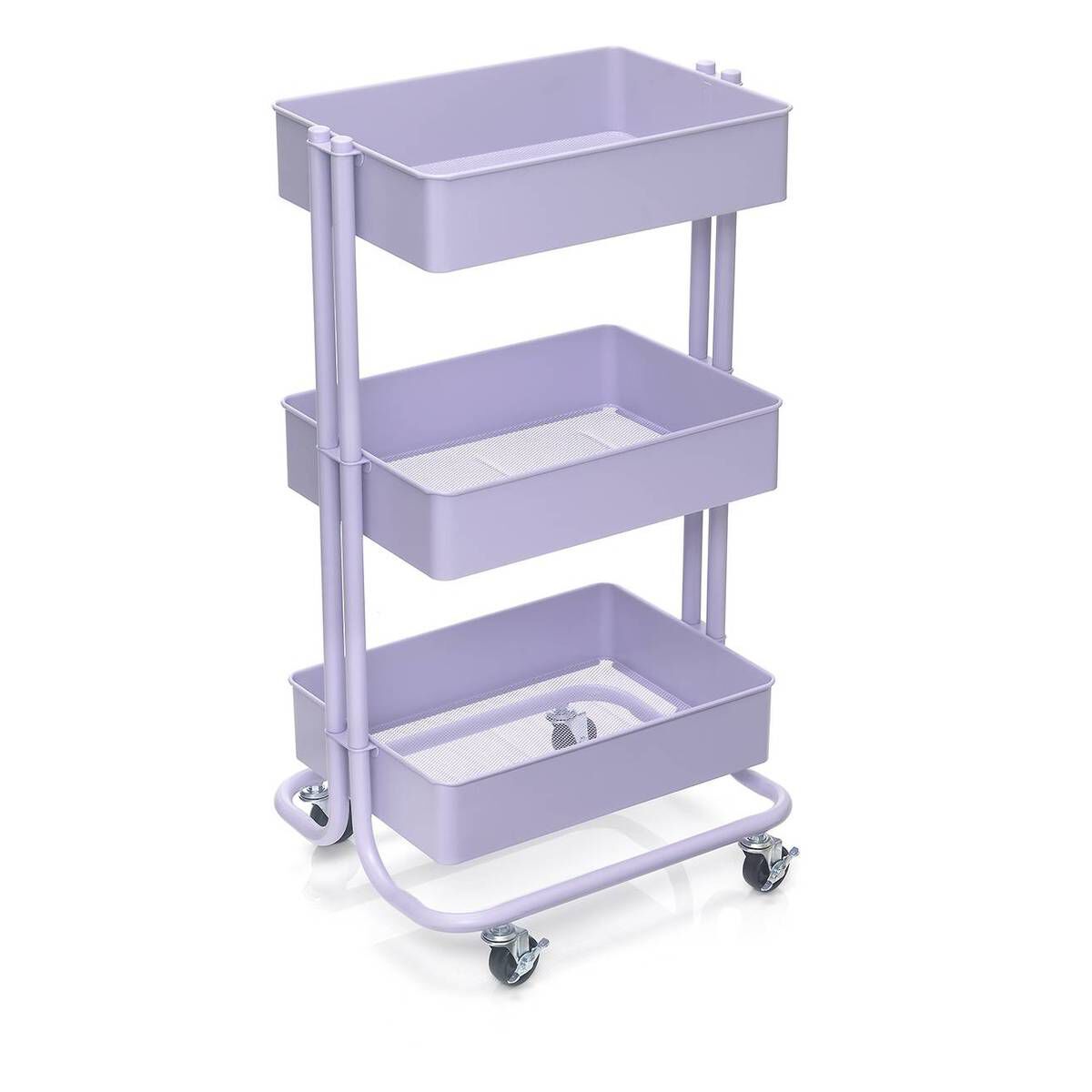 Lilac Three Tier Storage Trolley | Hobbycraft