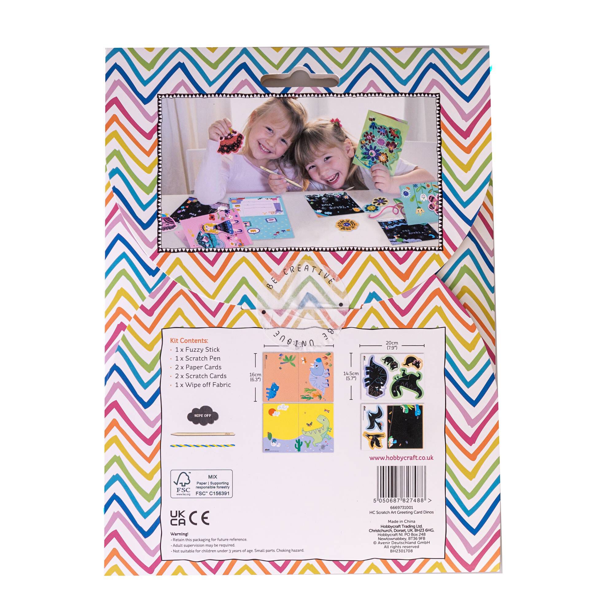 Scratch Dino Greeting Cards | Hobbycraft