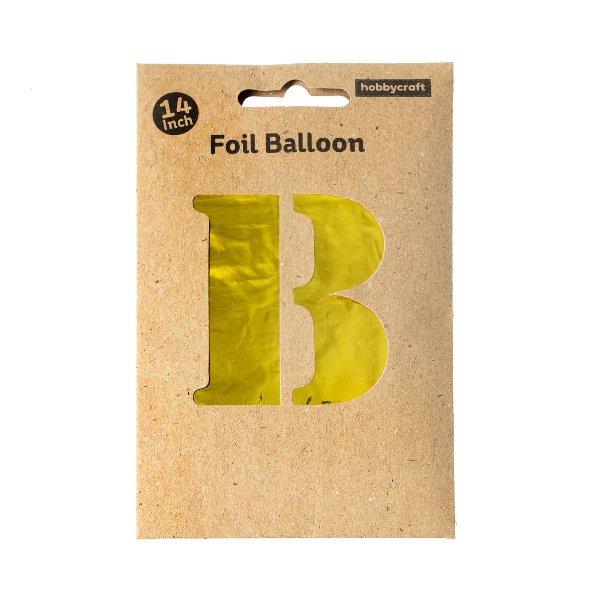 Gold Foil Letter B Balloon | Hobbycraft