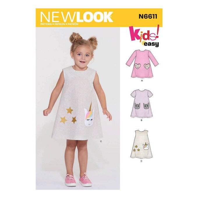New Look Child’s Dress Sewing Pattern N6611 | Hobbycraft