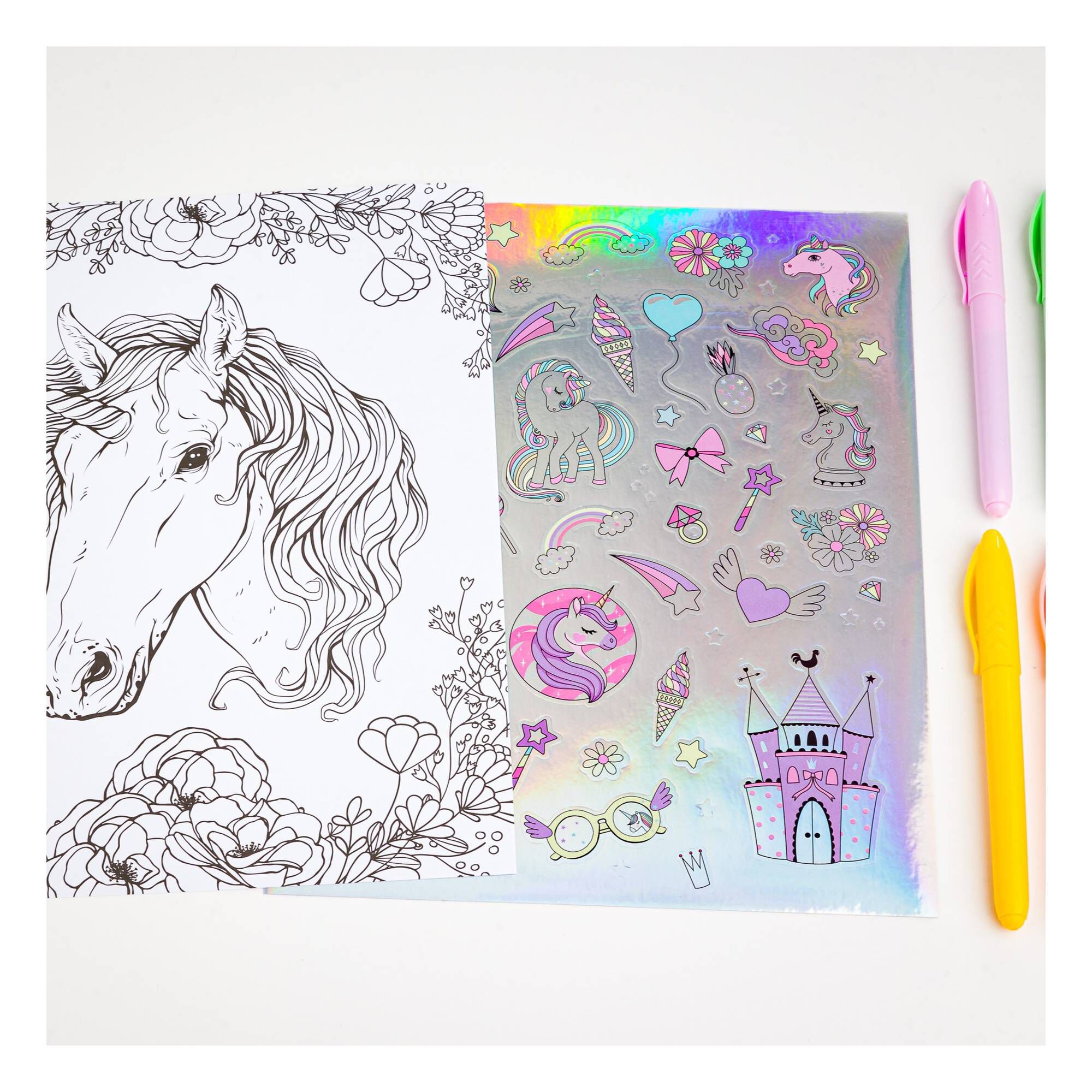 Kaleidoscope Unicorn Kingdom Colouring Kit | Hobbycraft