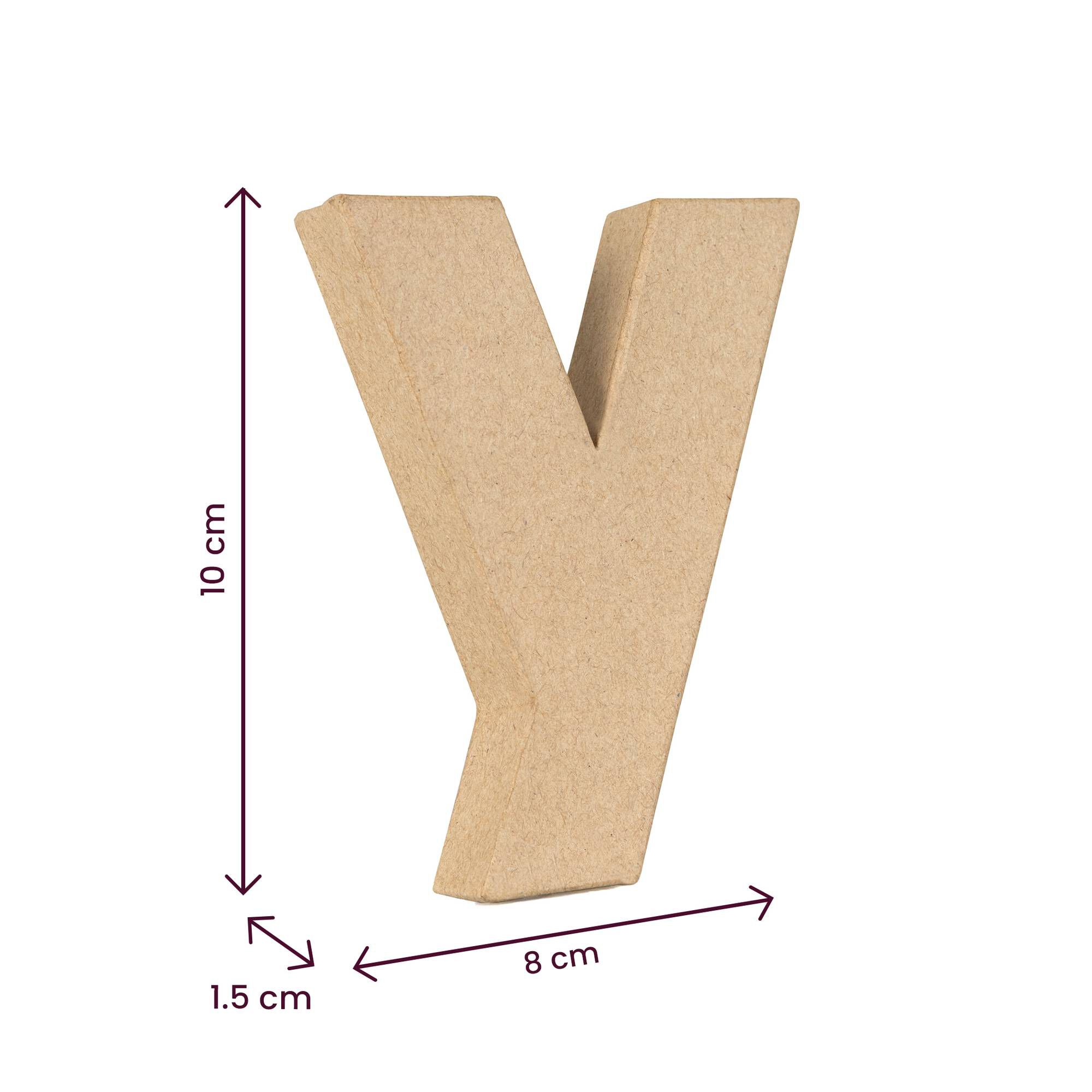 Lowercase Mini Mache Letter Y | Hobbycraft
