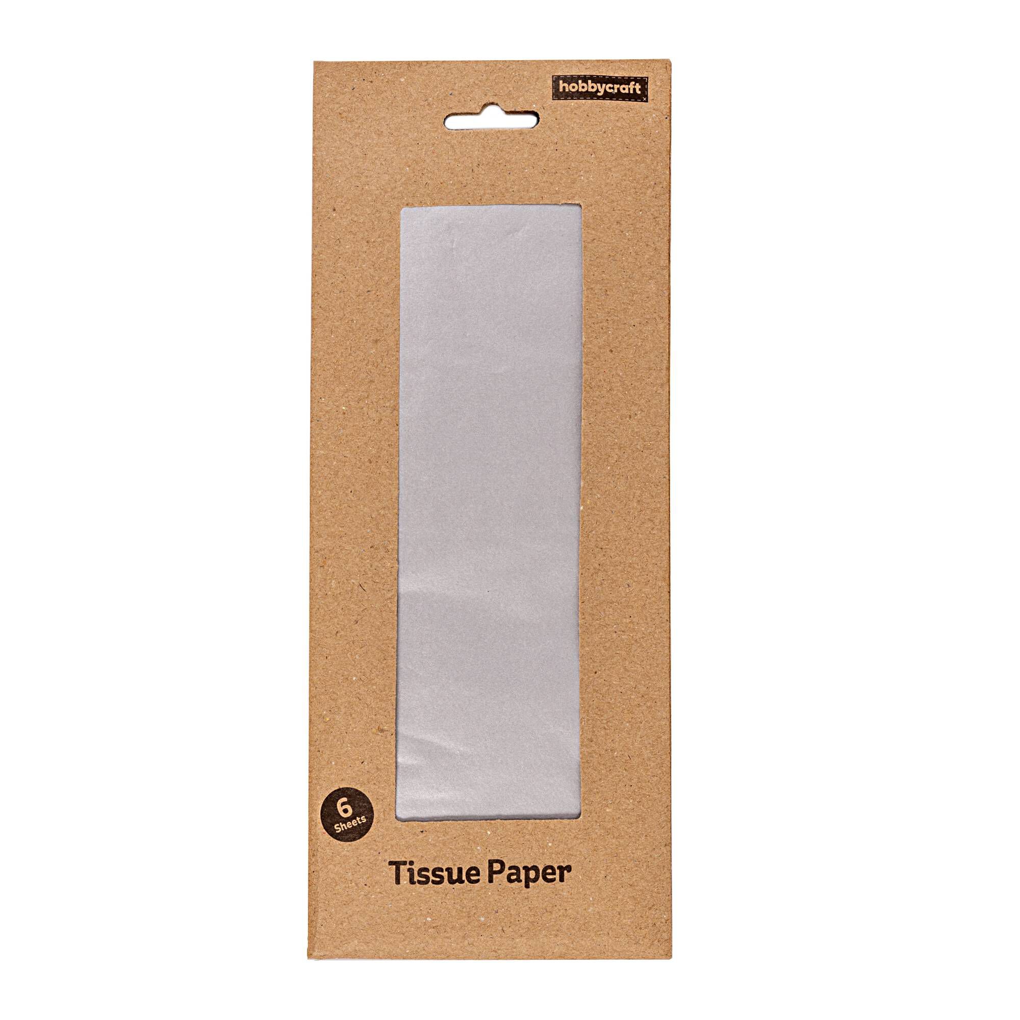 Silver Tissue Paper 50cm x 75cm 6 Pack | Hobbycraft