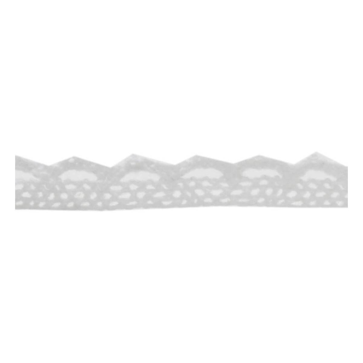 White Cotton Lace Ribbon 8mm x 5m | Hobbycraft