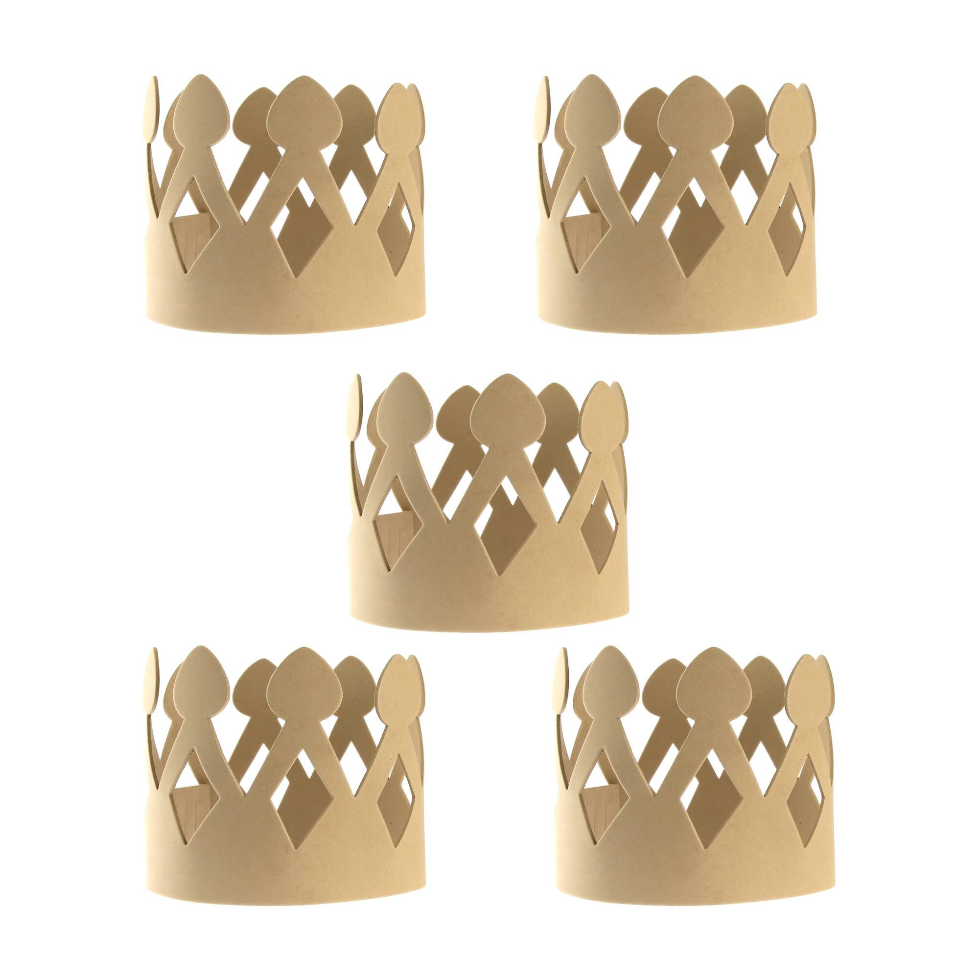 Gold Foam Crown 5 Pack | Hobbycraft