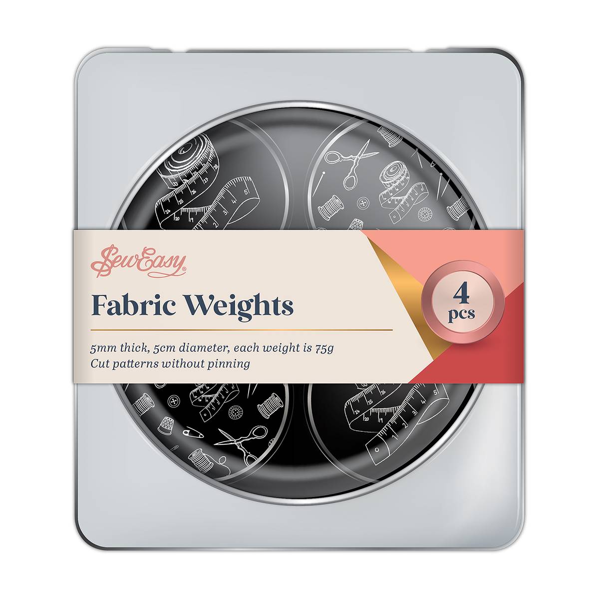 Sew Easy Notions Fabric Weights 4 Pack | Hobbycraft