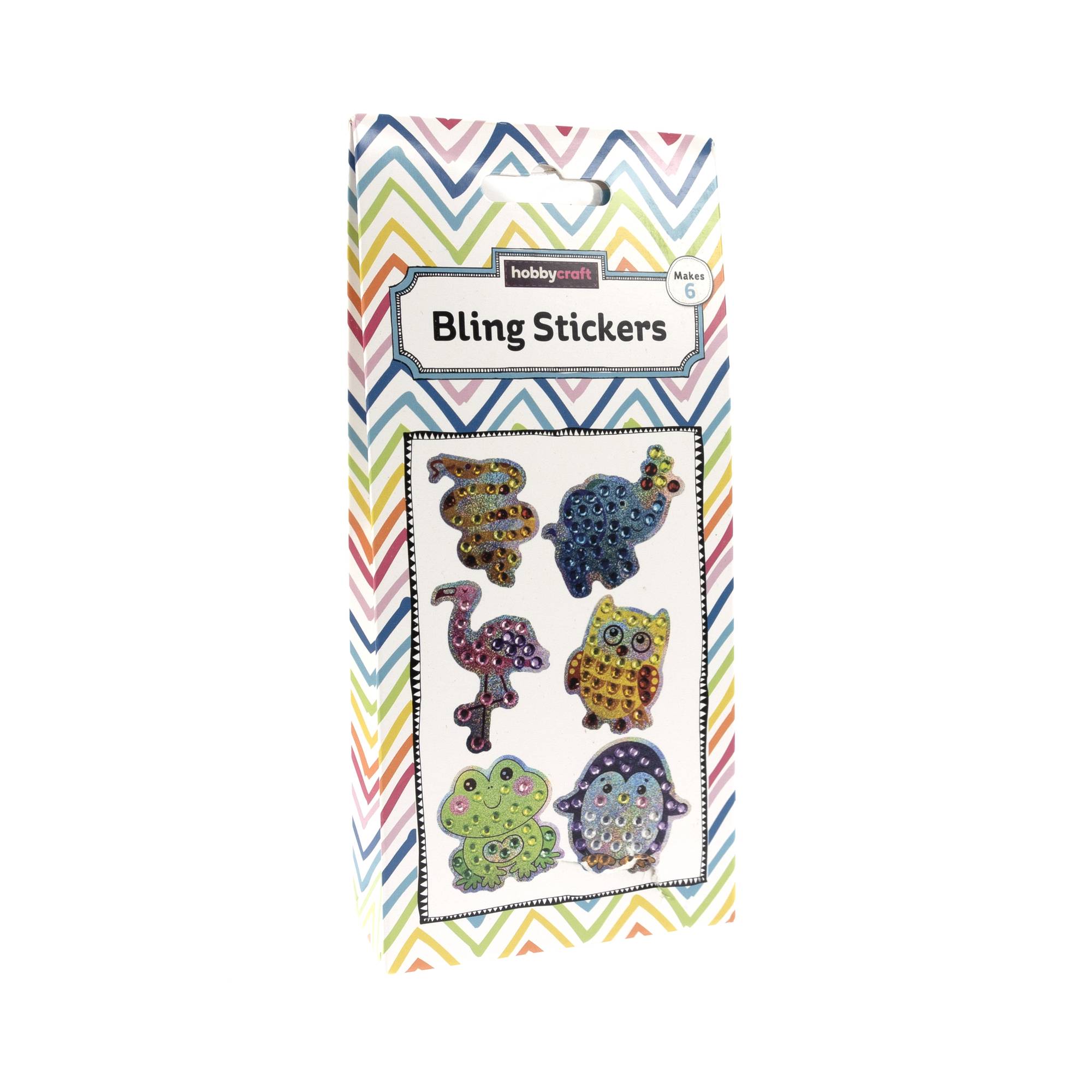 Cute Animal Bling Stickers 6 Pack | Hobbycraft