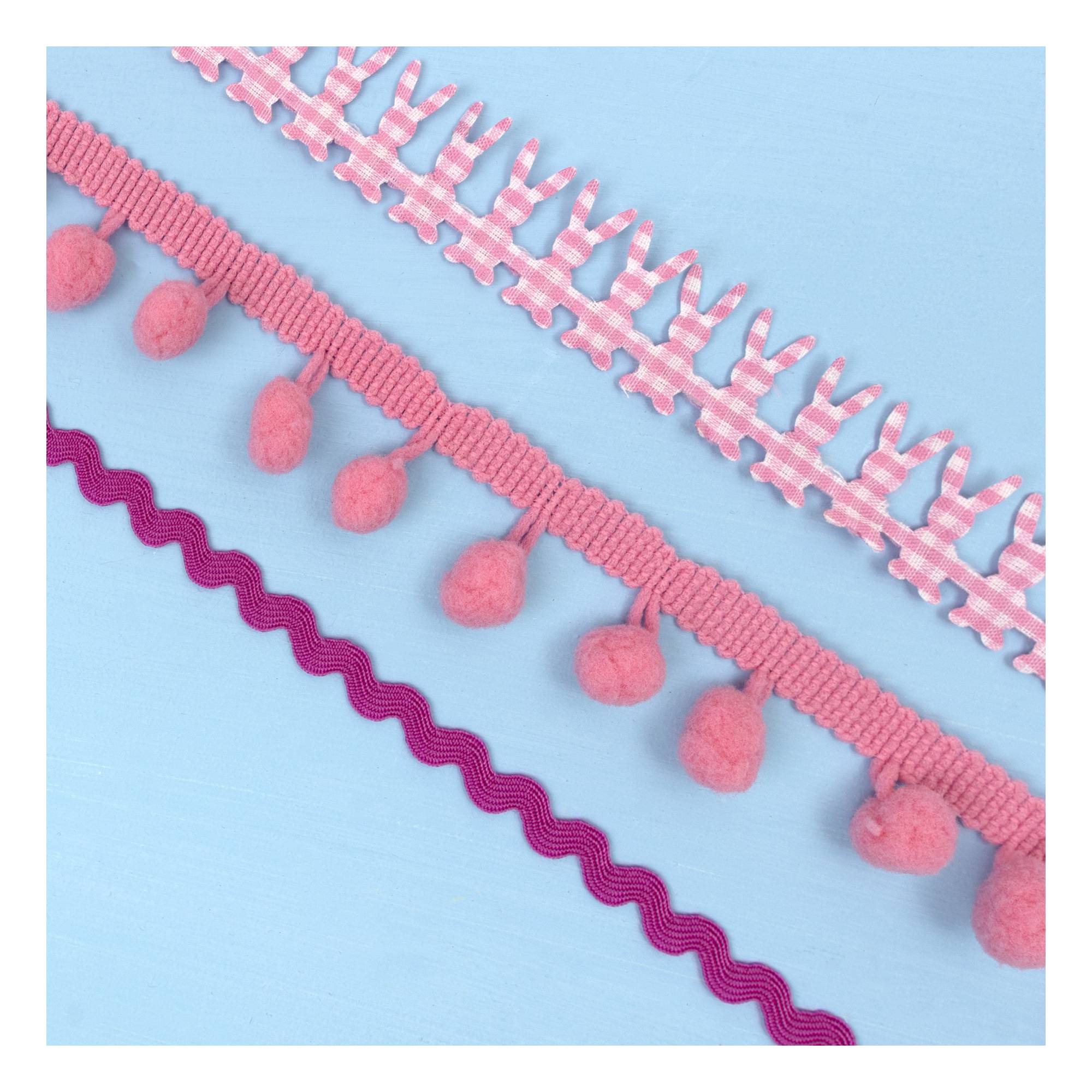 Pink Bunny Easter Trims 3 Pack | Hobbycraft