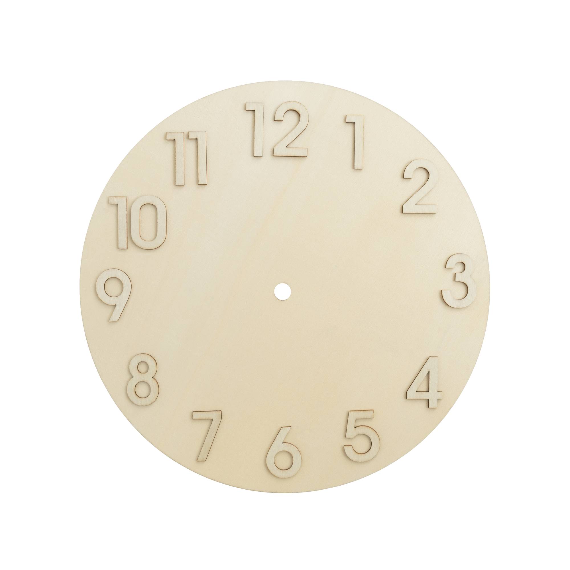 Wooden Clock with Numbers 25cm | Hobbycraft