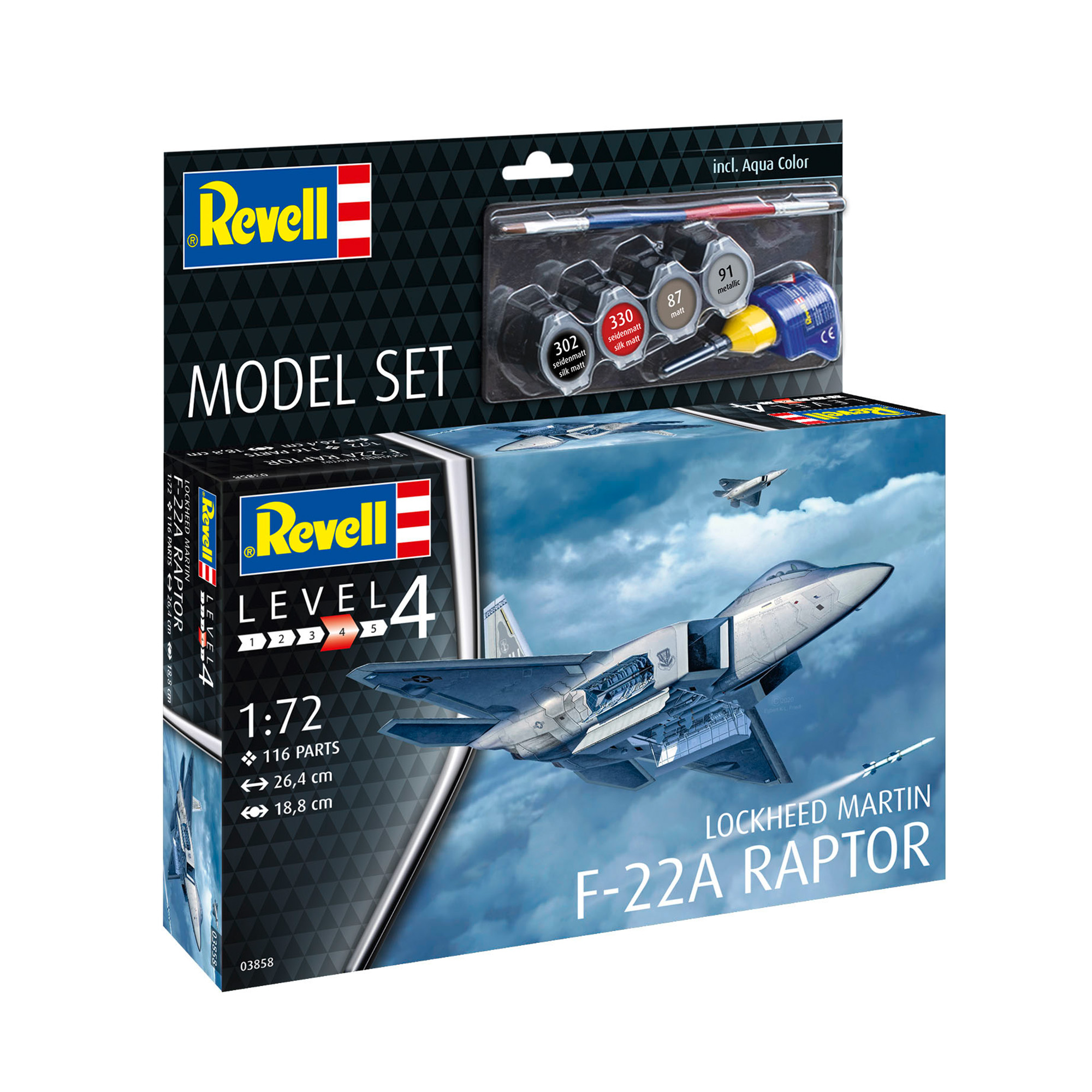 Revell Lockheed F-22 Model Set 1:72 | Hobbycraft