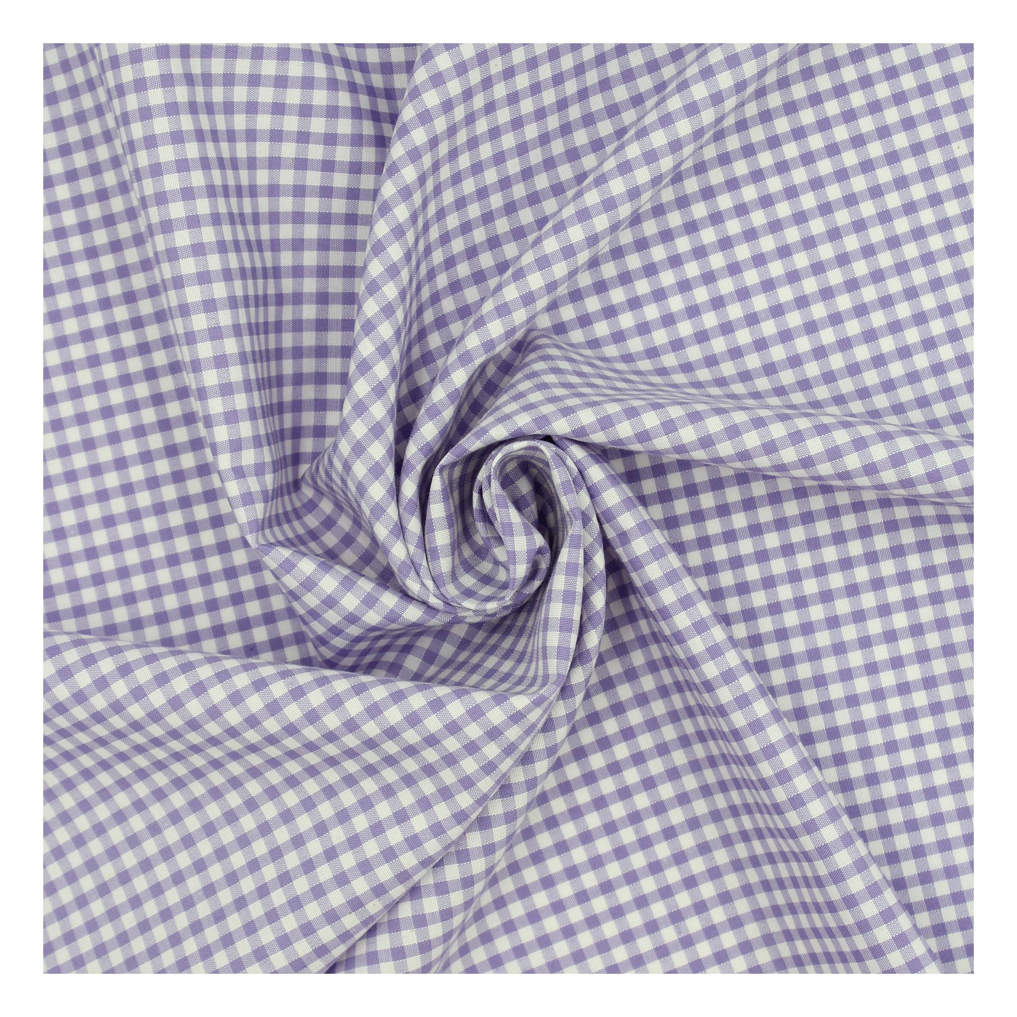 Lilac 1/8 Gingham Fabric by the Metre | Hobbycraft