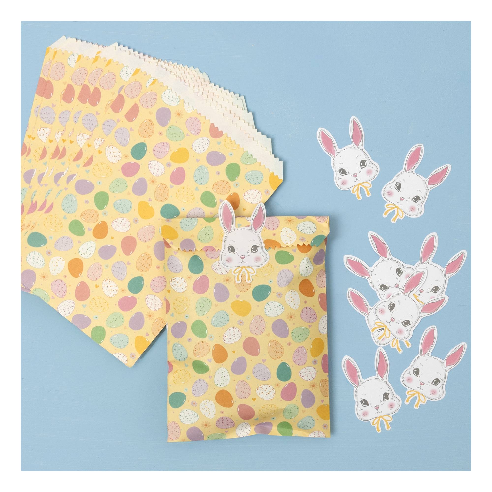 Easter Egg Treat Bags and Stickers 12 Pack | Hobbycraft