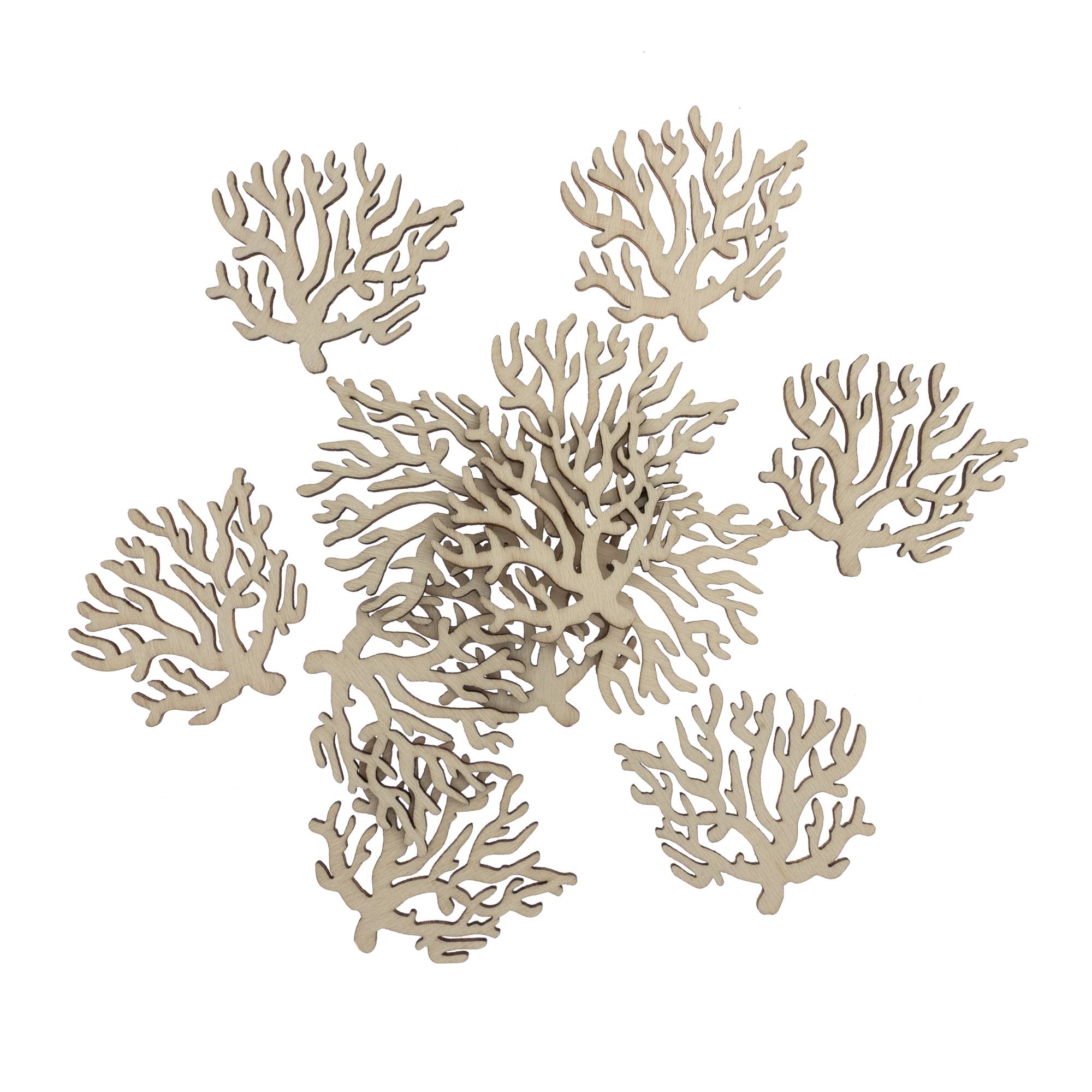 Coral Wooden Toppers 12 Pack | Hobbycraft