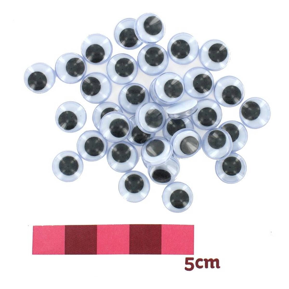 Easy Glue Eyes 9mm 100 Pack | Hobbycraft