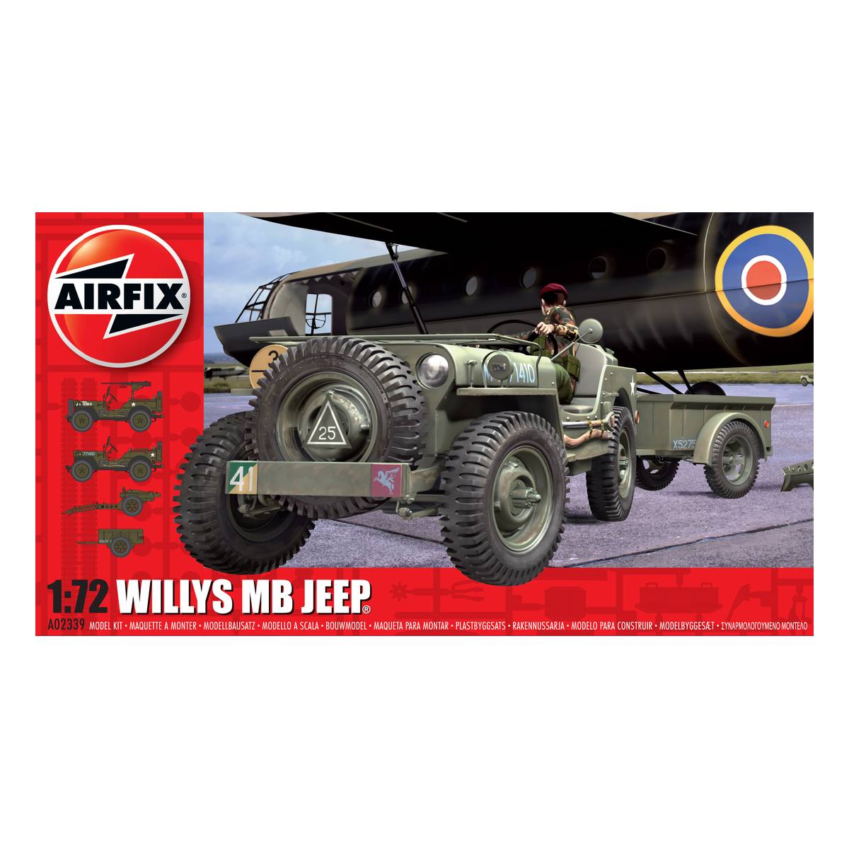Airfix Willys MB Jeep Model Kit 1:76 | Hobbycraft