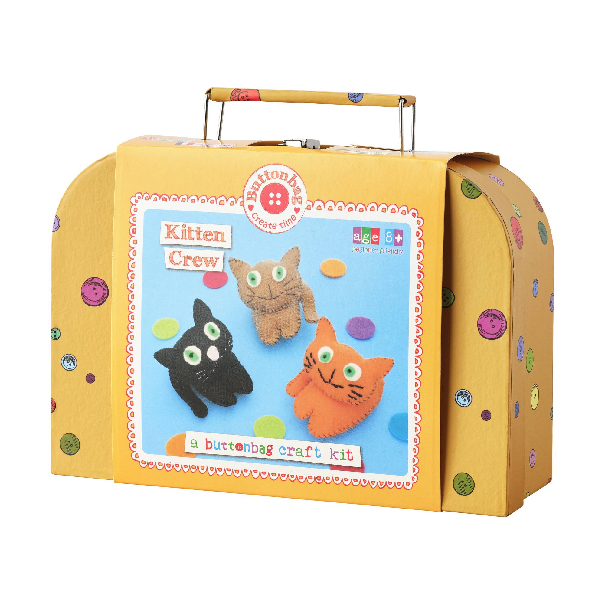 Buttonbag Kitten Crew Craft Kit | Hobbycraft