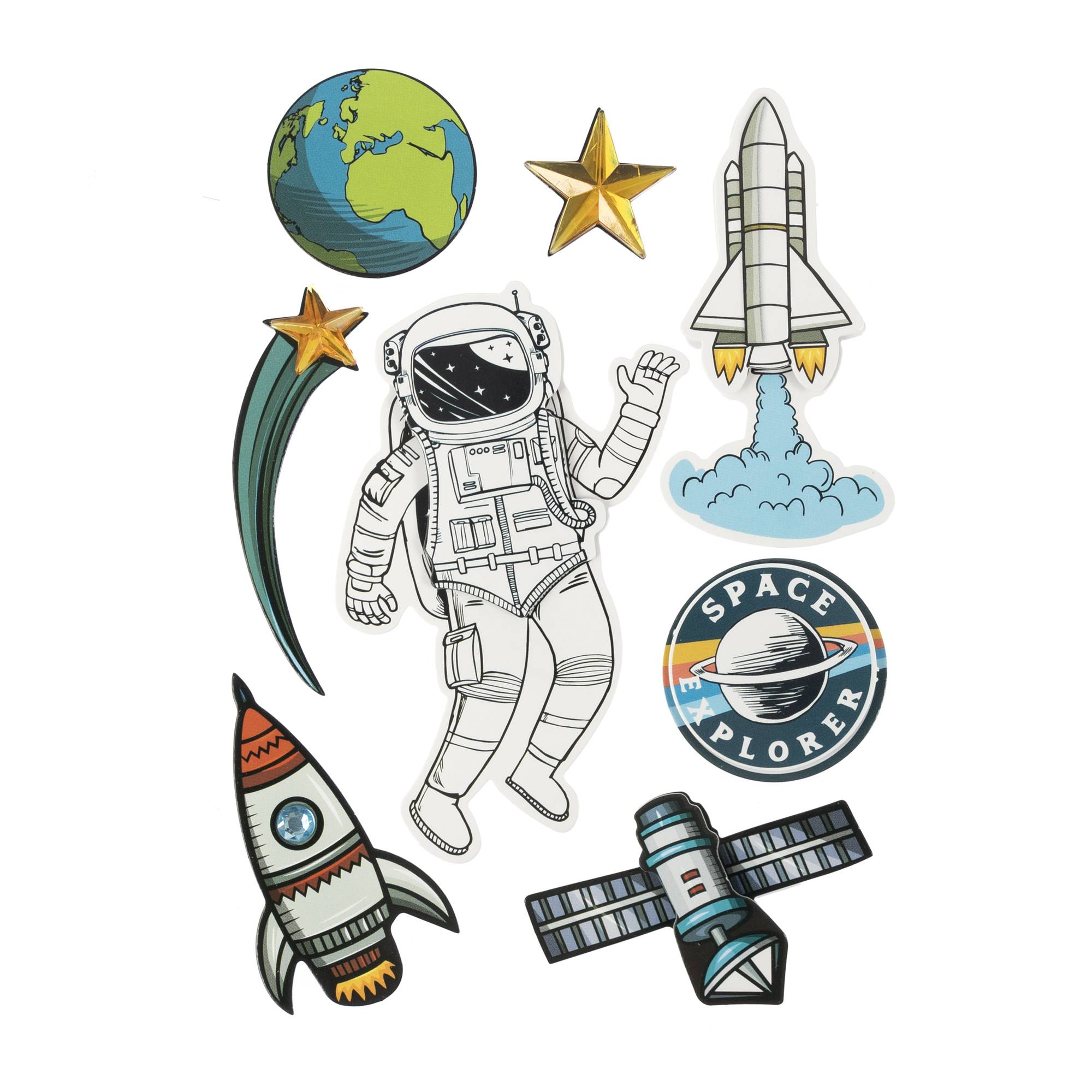 Space Card Toppers 8 Pack | Hobbycraft