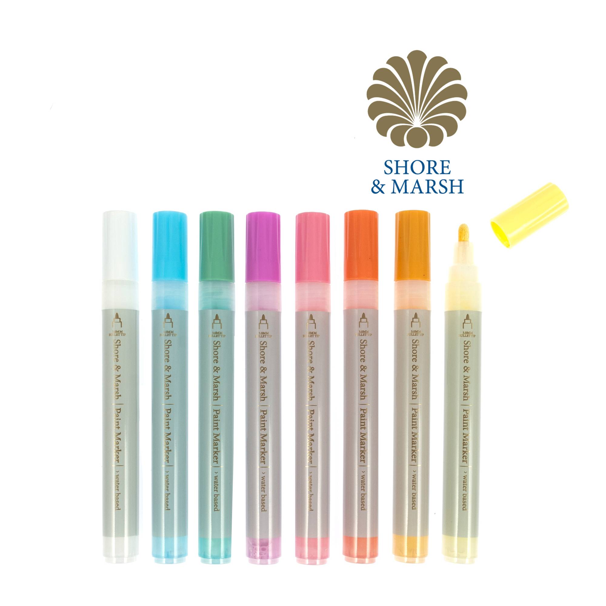 Shore & Marsh Pastel Paint Markers 8 Pack | Hobbycraft