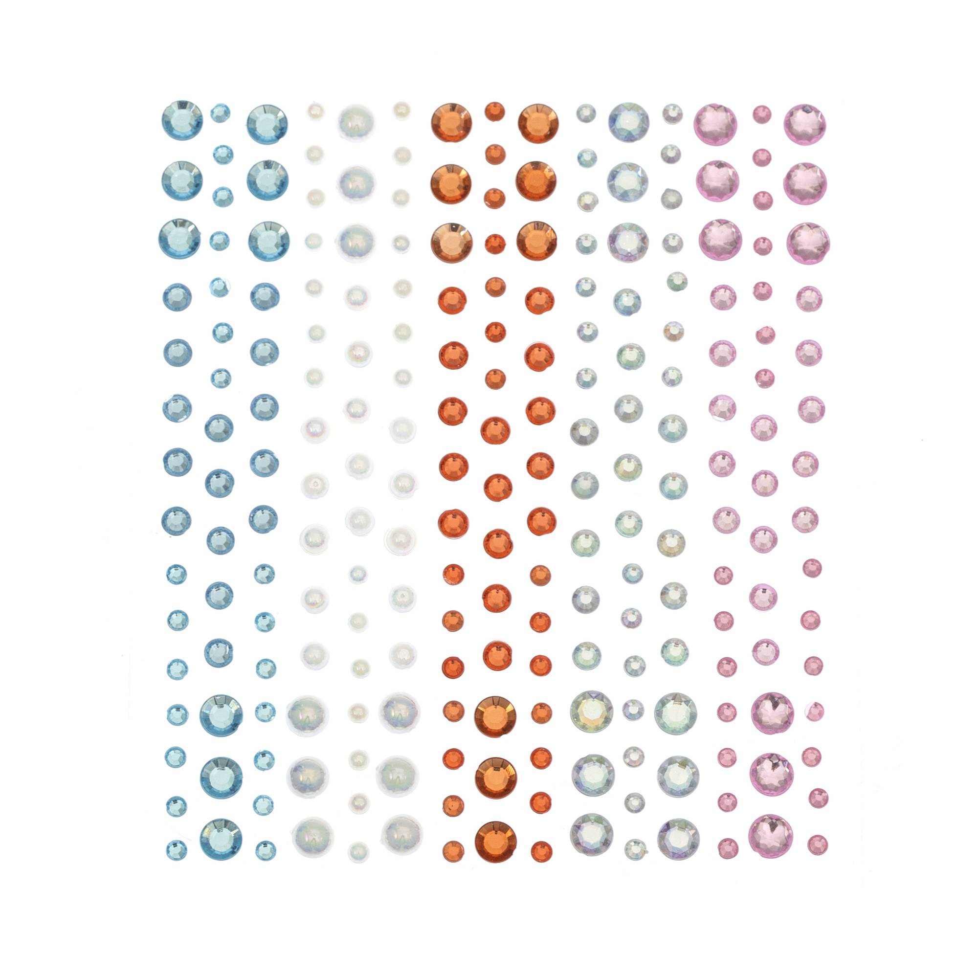 Multicolour Round Gem Stickers 225 Pack | Hobbycraft