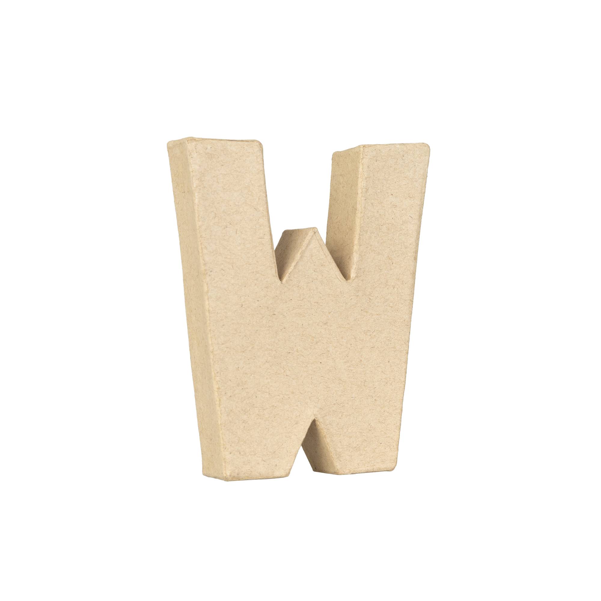 Mini Mache Letter W 10cm | Hobbycraft