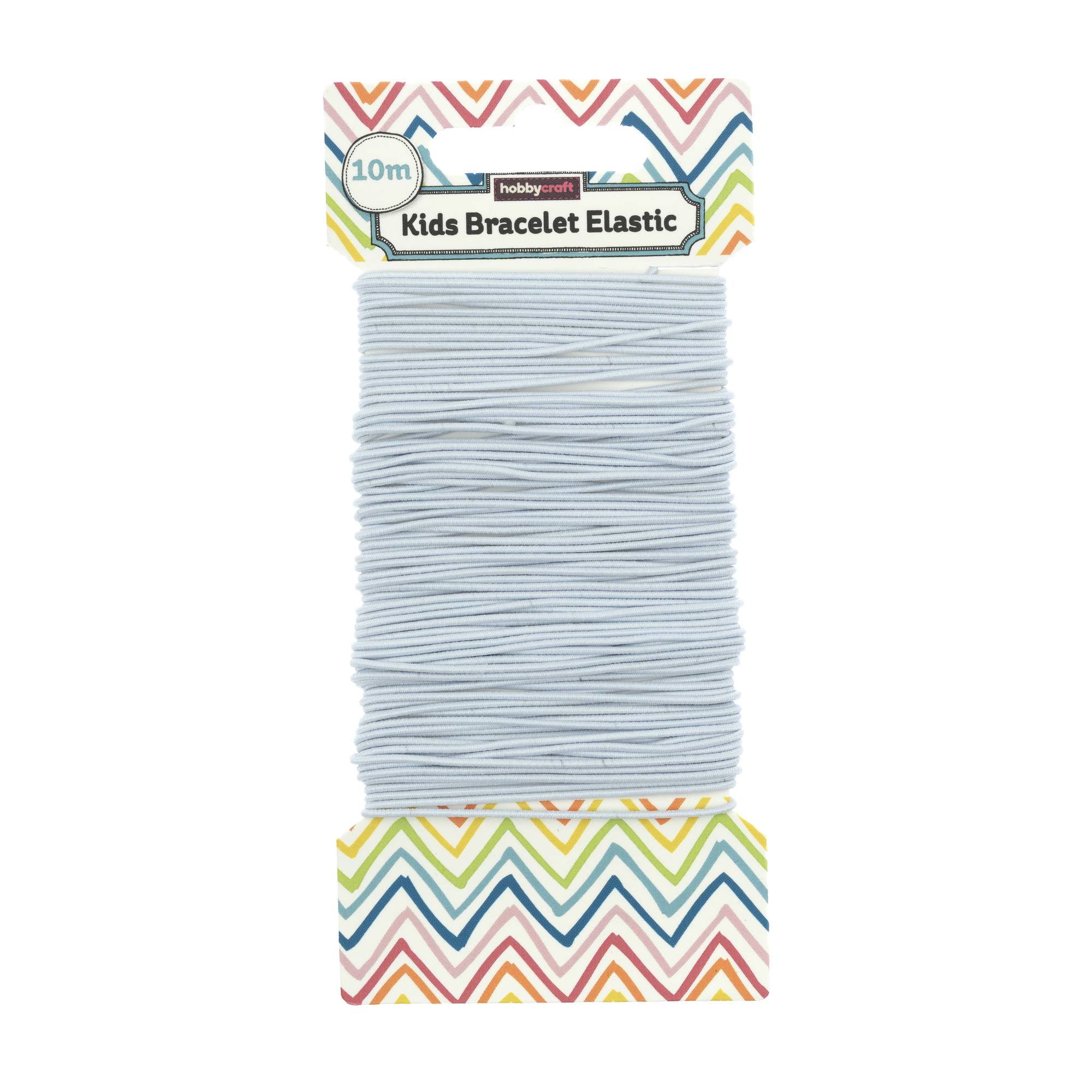 White Bracelet Elastic 10m | Hobbycraft