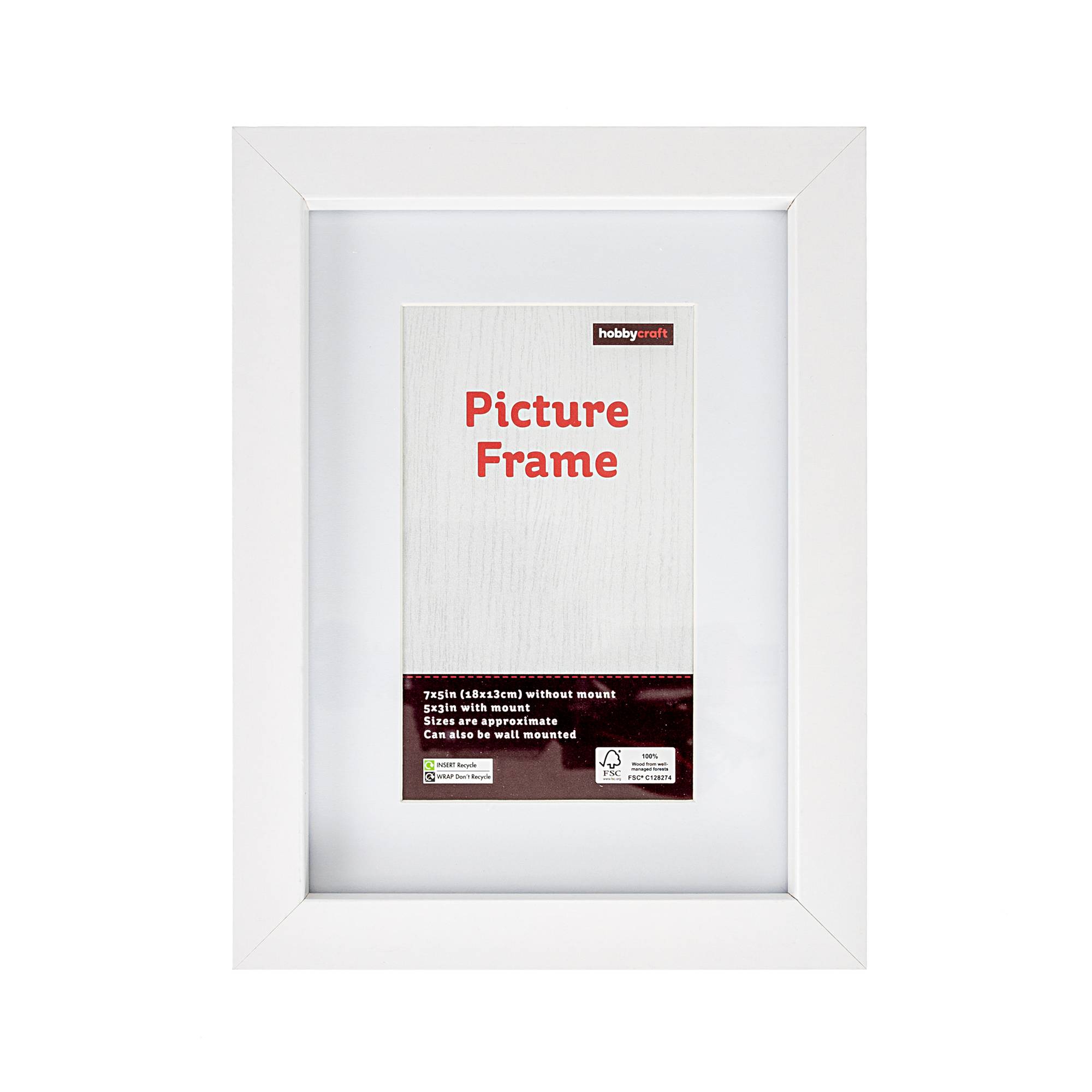 White Picture Frame 18cm x 13cm | Hobbycraft