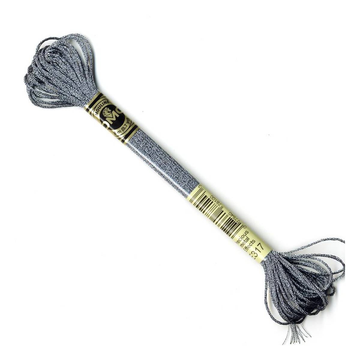 DMC Mouline Titanium Light Effects Embroidery Thread 8m (E317) | Hobbycraft