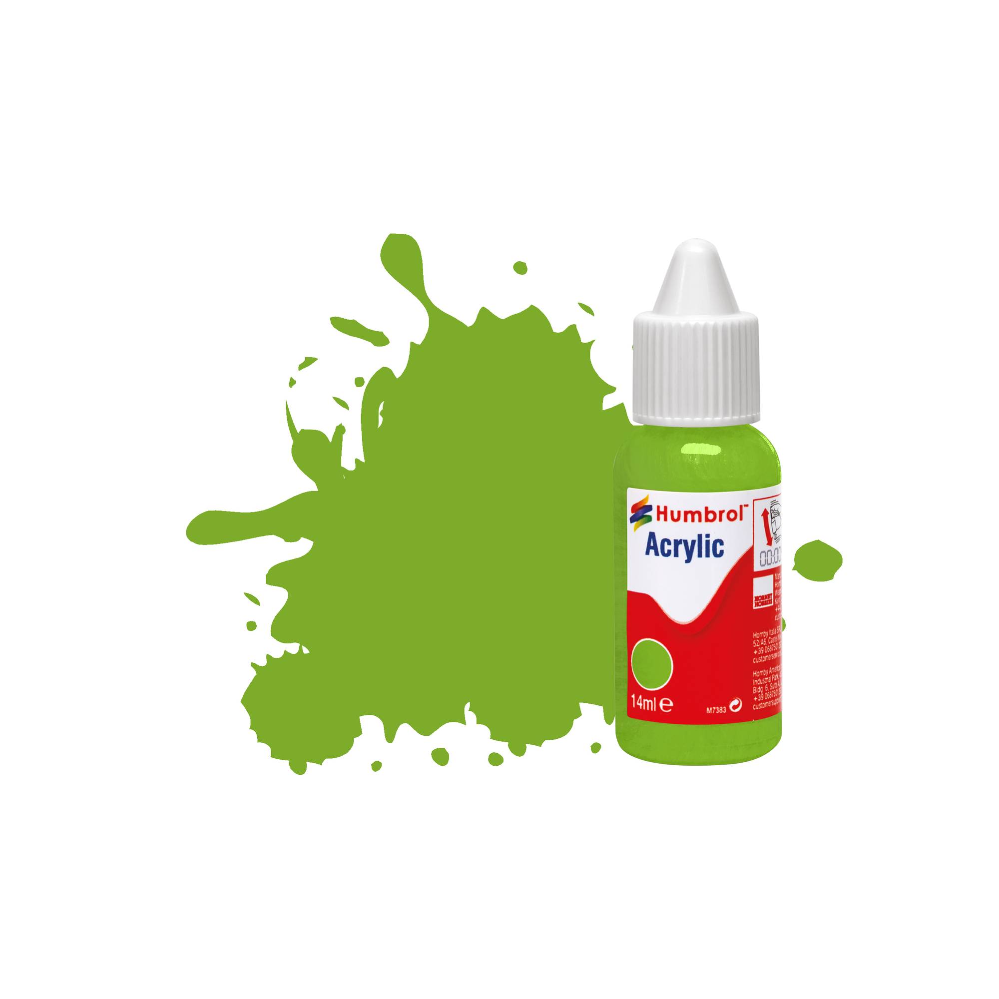 Humbrol 38 Lime Gloss Acrylic Paint Dropper 14ml | Hobbycraft