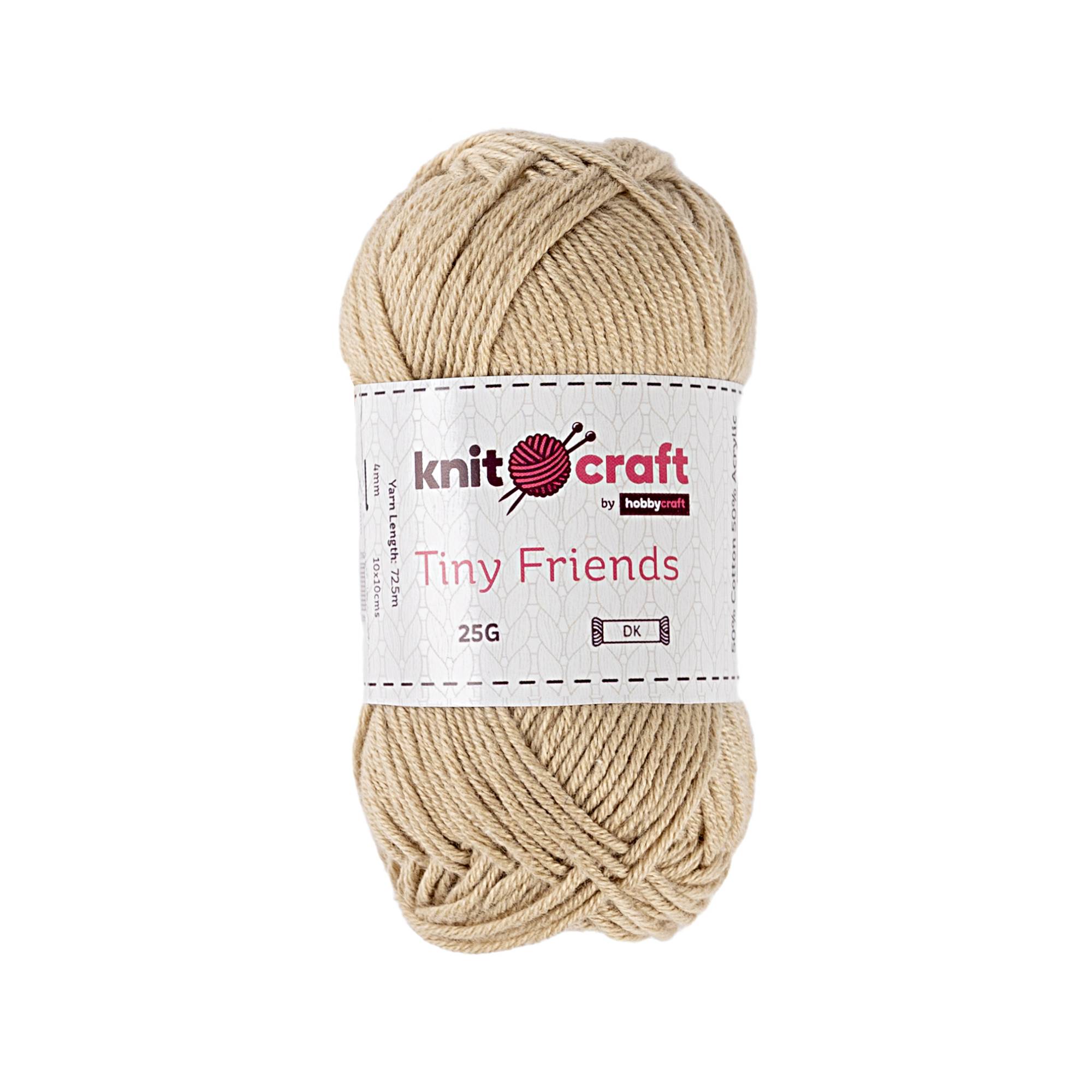 Knitcraft Beige Tiny Friends Yarn 25g | Hobbycraft