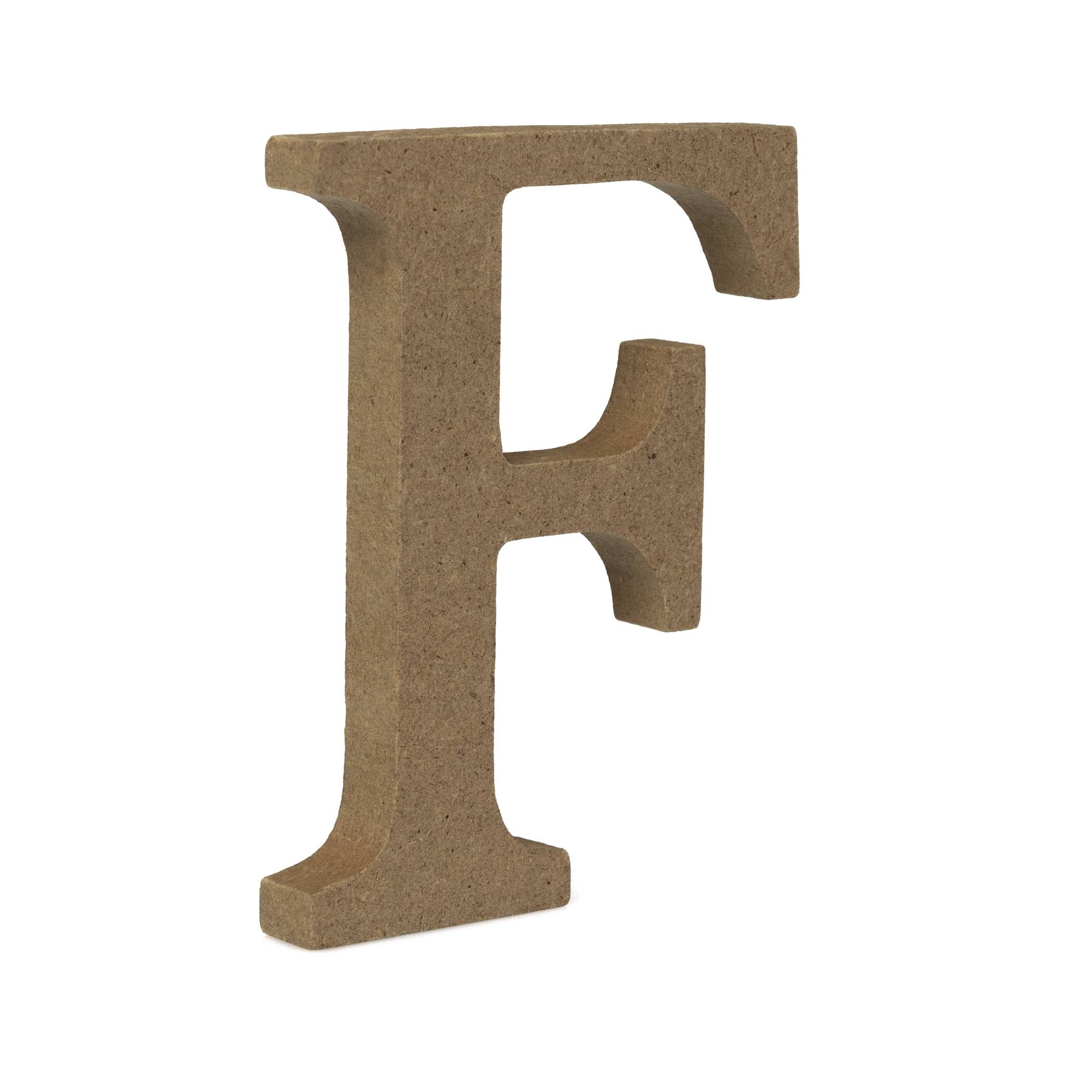 MDF Wooden Letter F 8cm | Hobbycraft