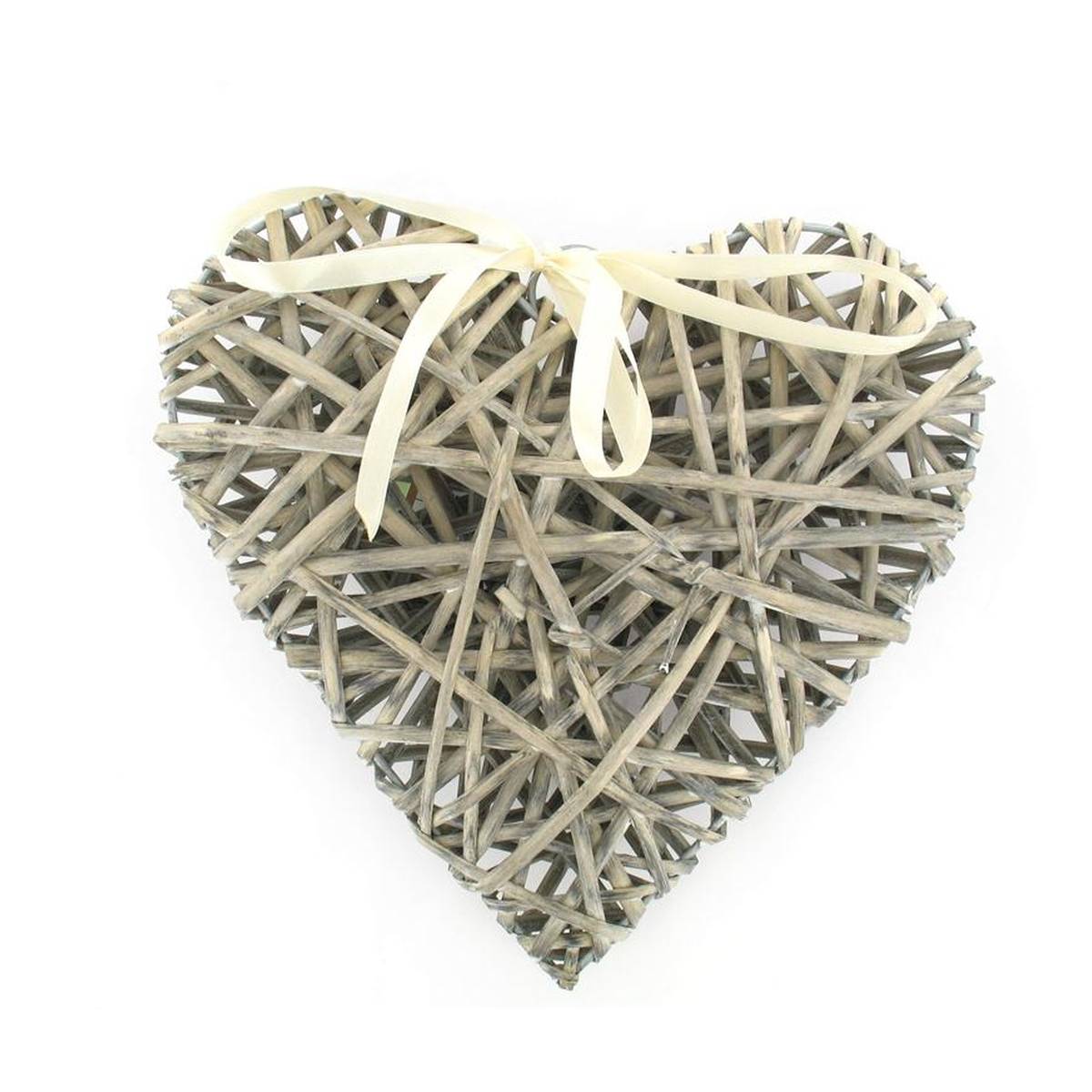 Natural Wicker Heart Decoration 25cm | Hobbycraft