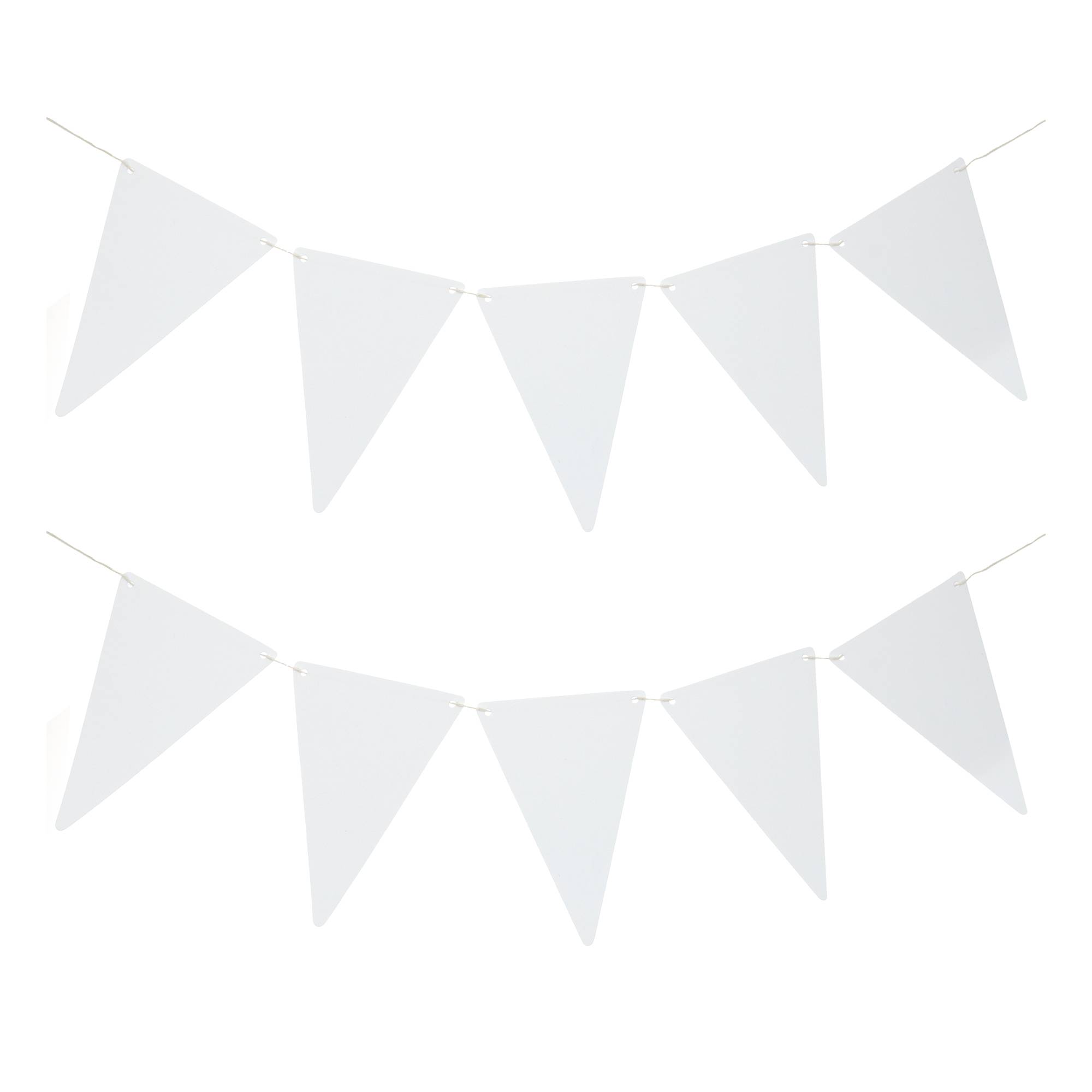 White Paper Bunting Kit 5m | Hobbycraft