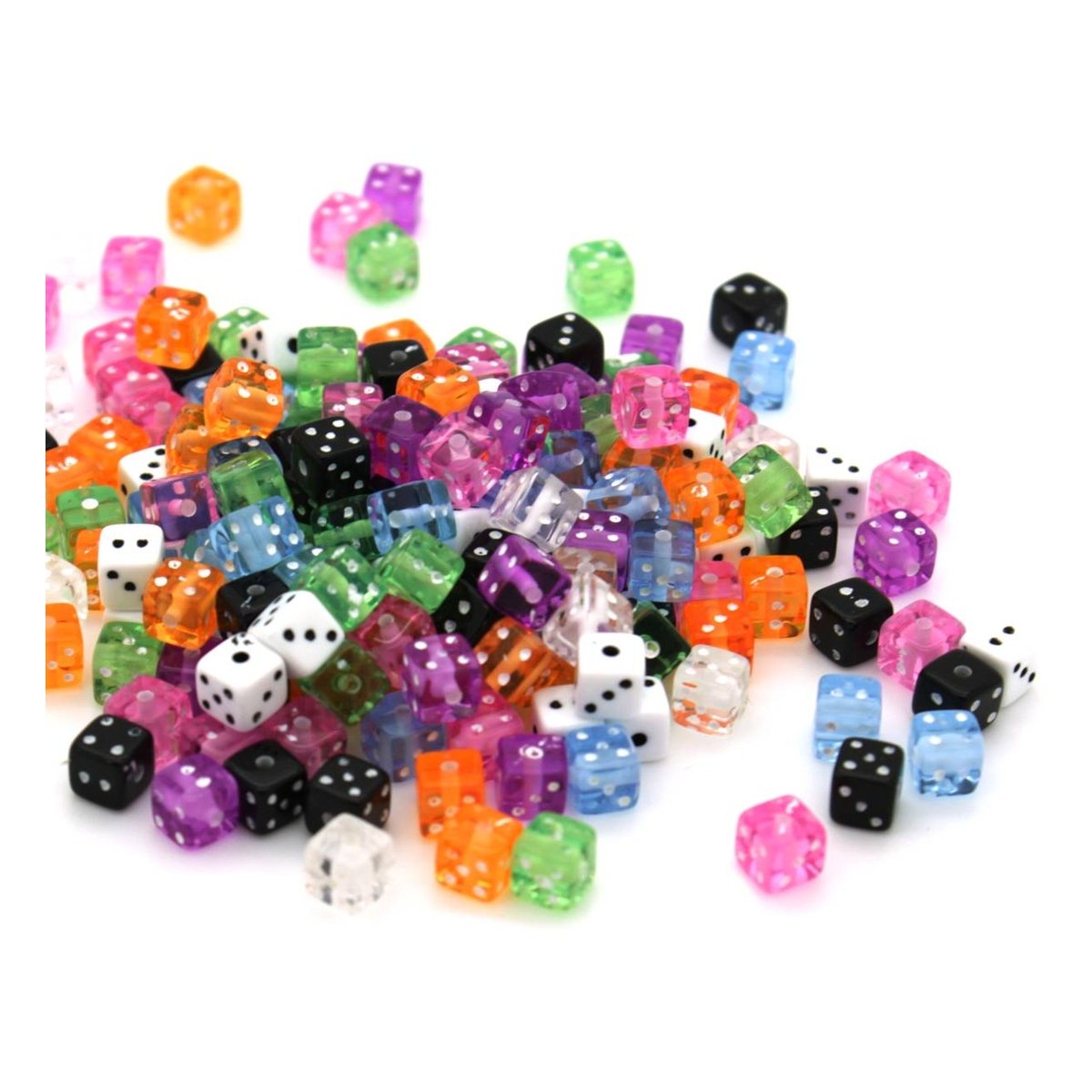 Beads Unlimited Coloured Dice Beads 6mm 40 Pack | Hobbycraft