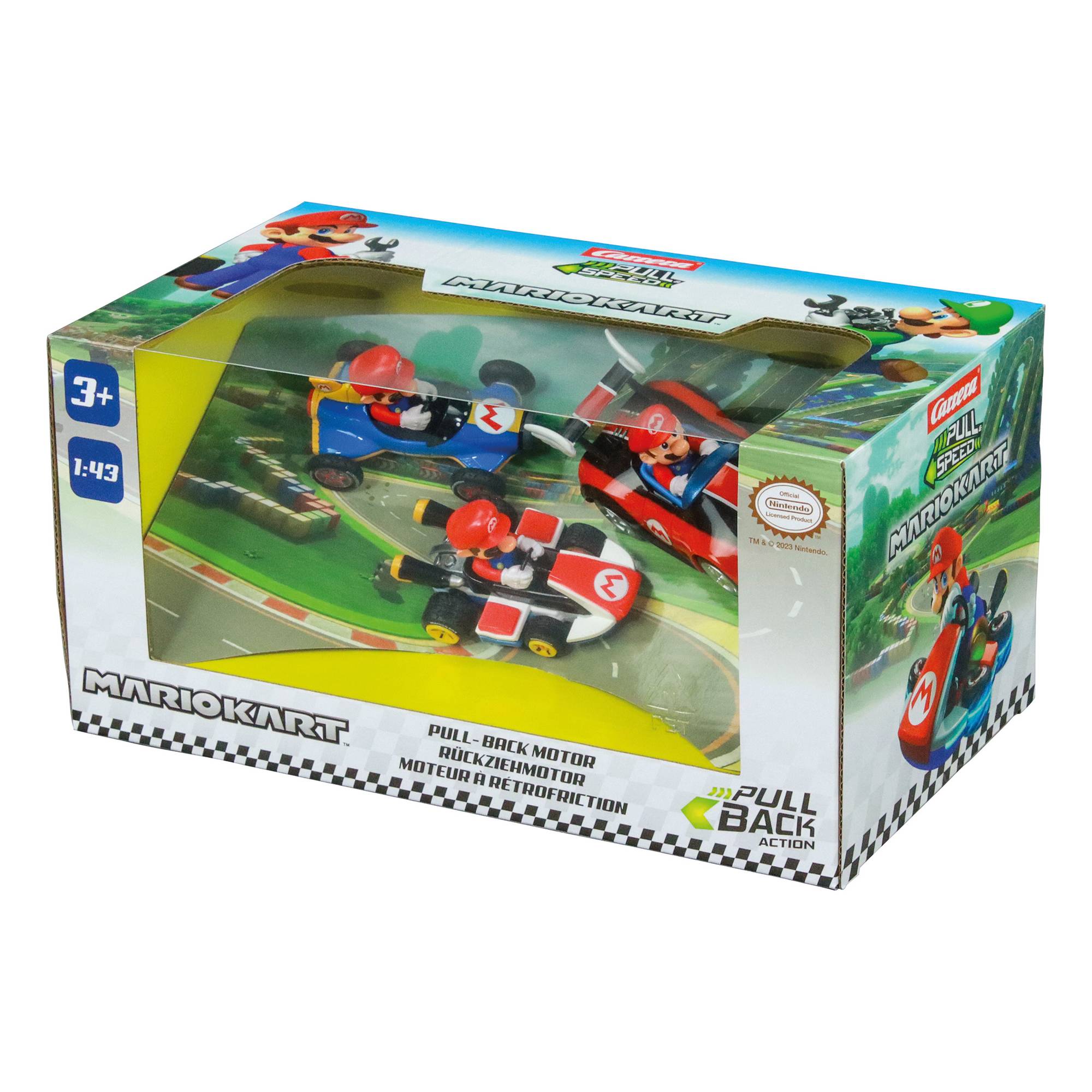 Carrera Pull Speed Mario Kart Mario 3 Pack | Hobbycraft
