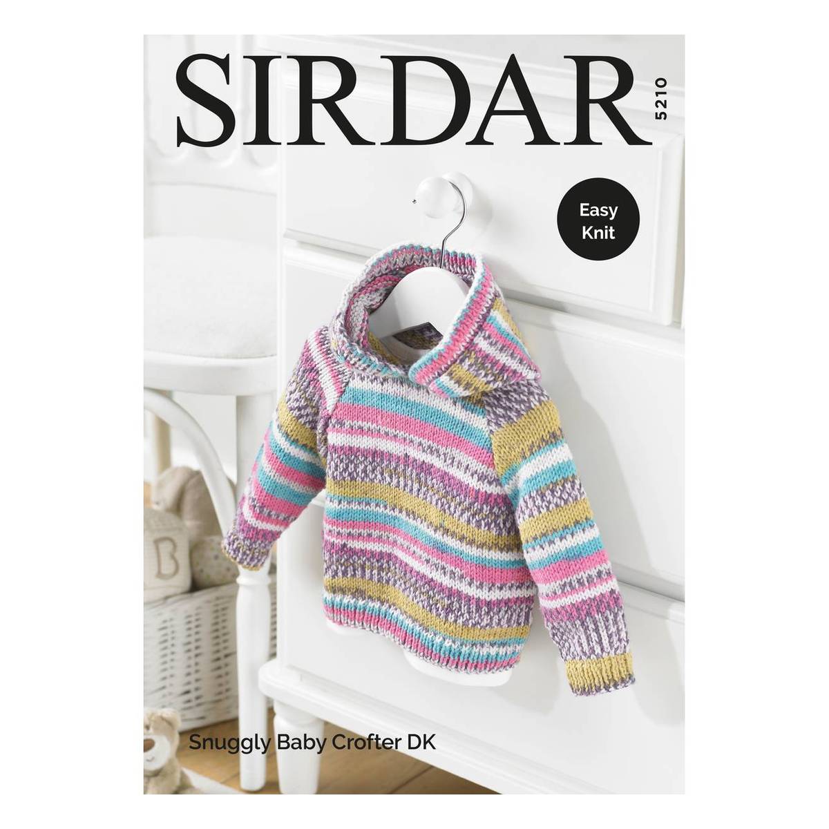 Sirdar Snuggly Baby Crofter DK Hooded Sweater Digital Pattern 5210 ...