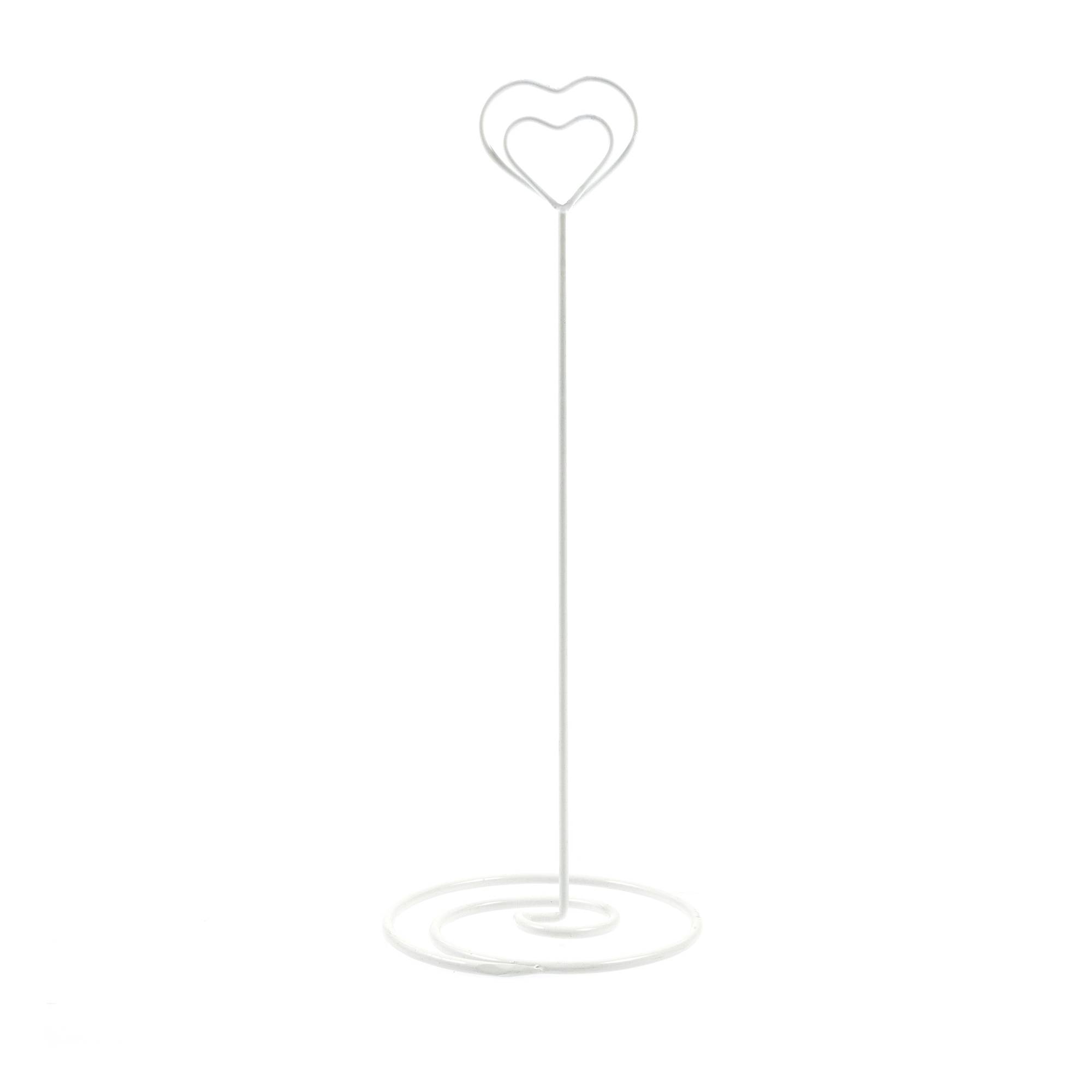 White Heart Table Number Stand | Hobbycraft
