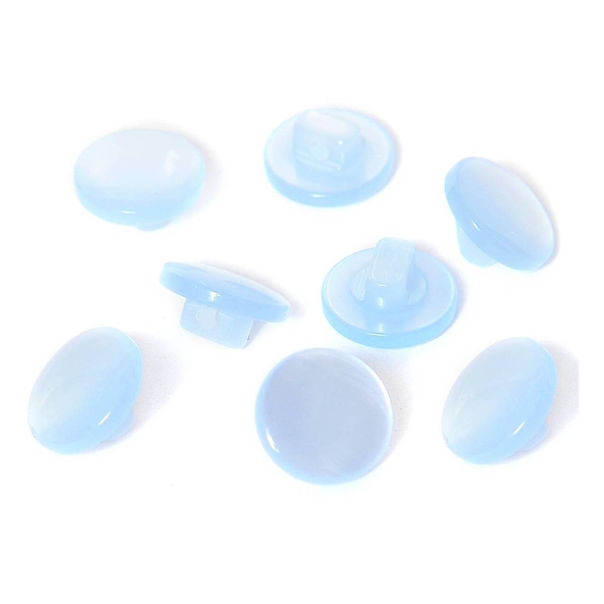 Hemline Baby Blue Basic Knitwear Button 8 Pack | Hobbycraft