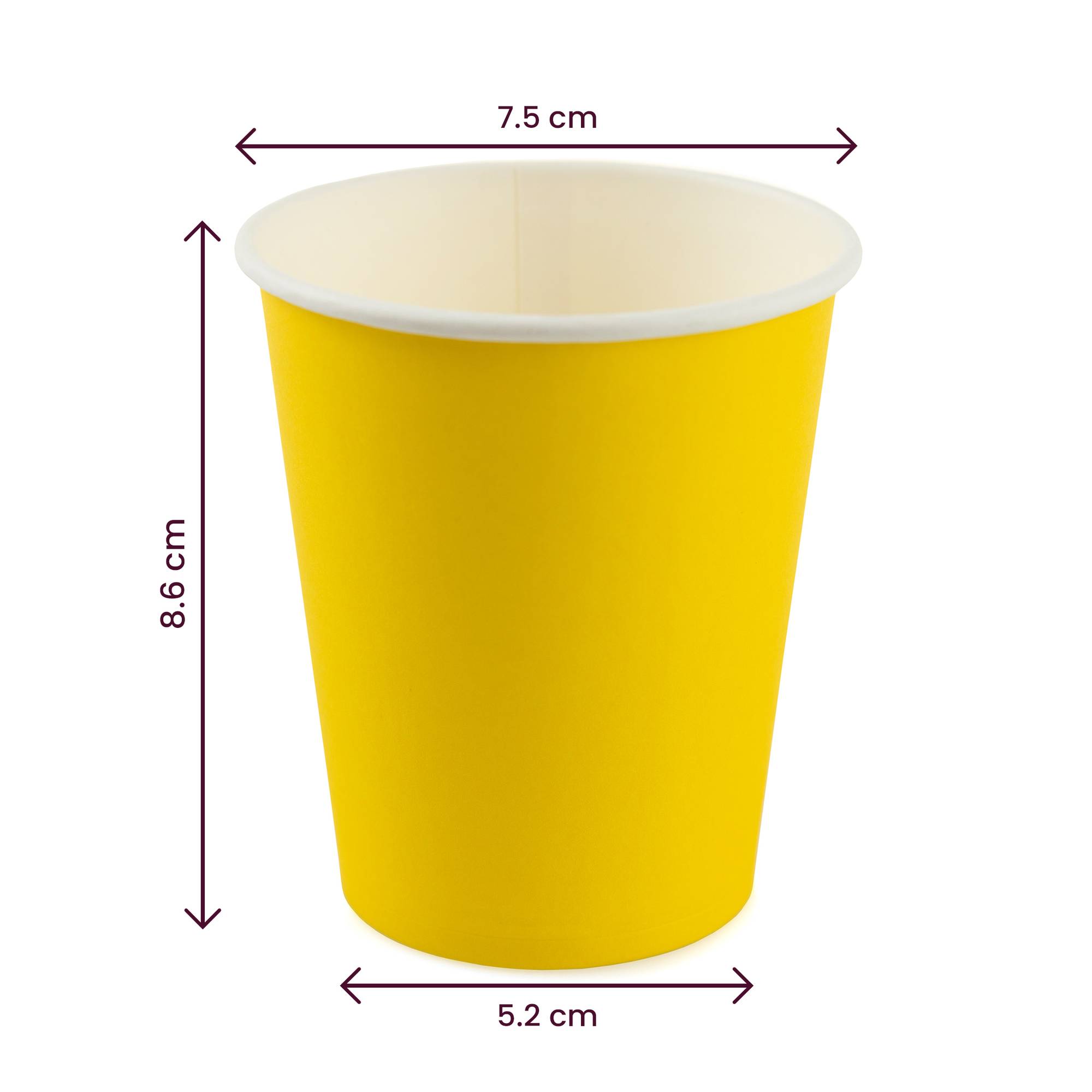 School Bus Yellow Paper Cups 8 Pack | Hobbycraft