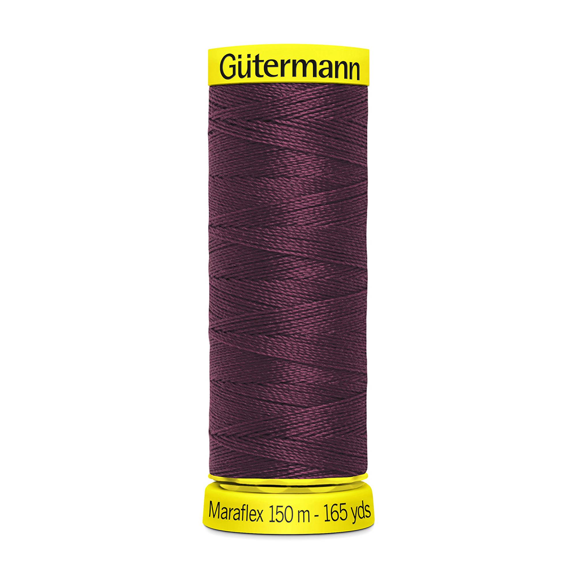 Gutermann Wine Maraflex Stretchy Sewing Thread 150m (369) | Hobbycraft