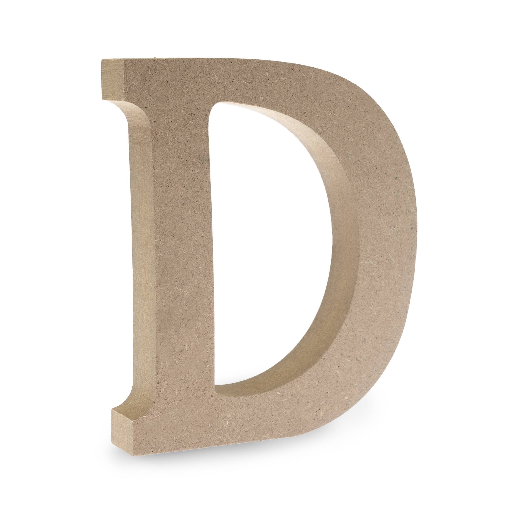 MDF Wooden Letter D 13cm | Hobbycraft